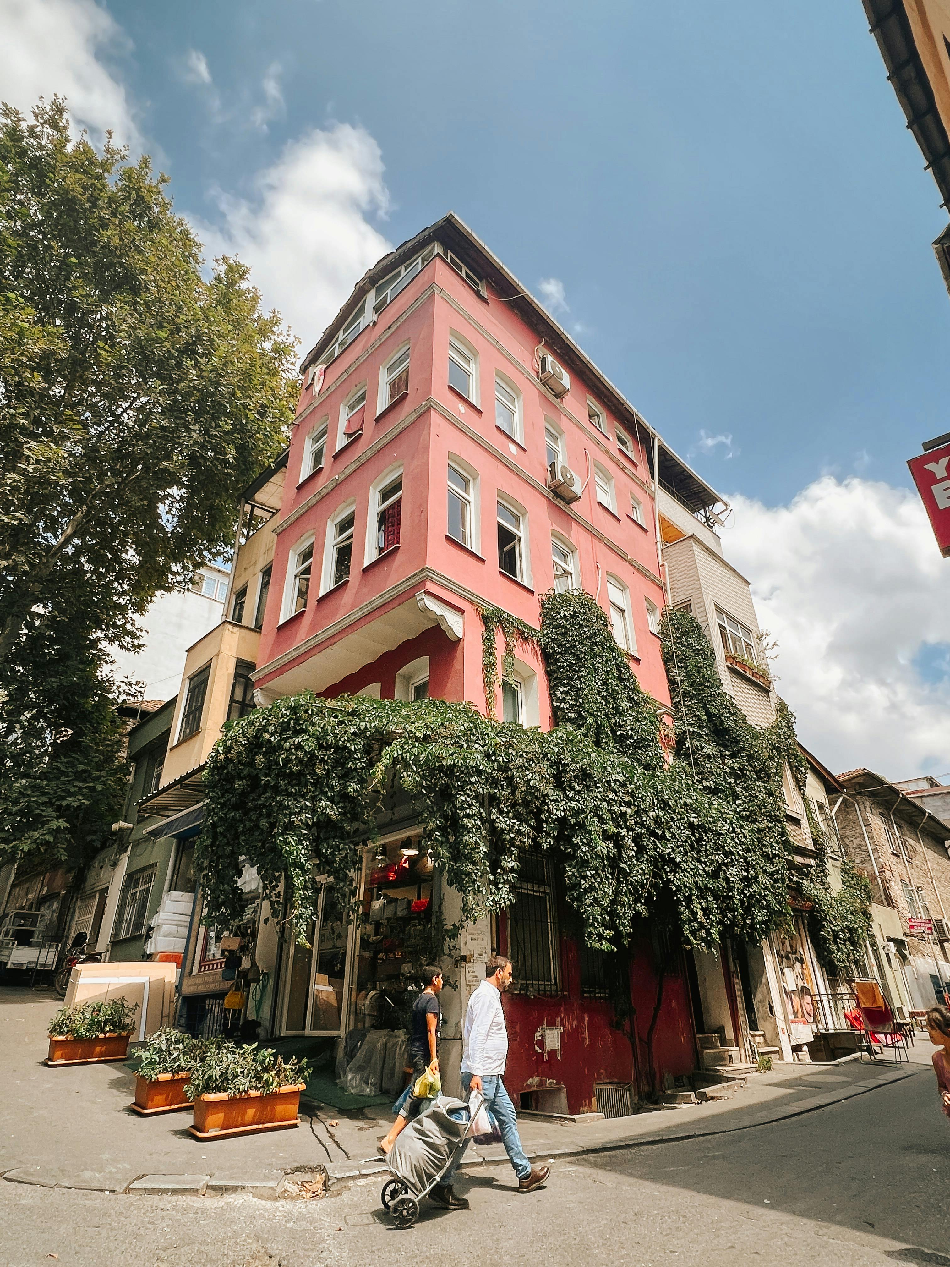 Low-Angle Shot of Street between Buildings · Free Stock Photo