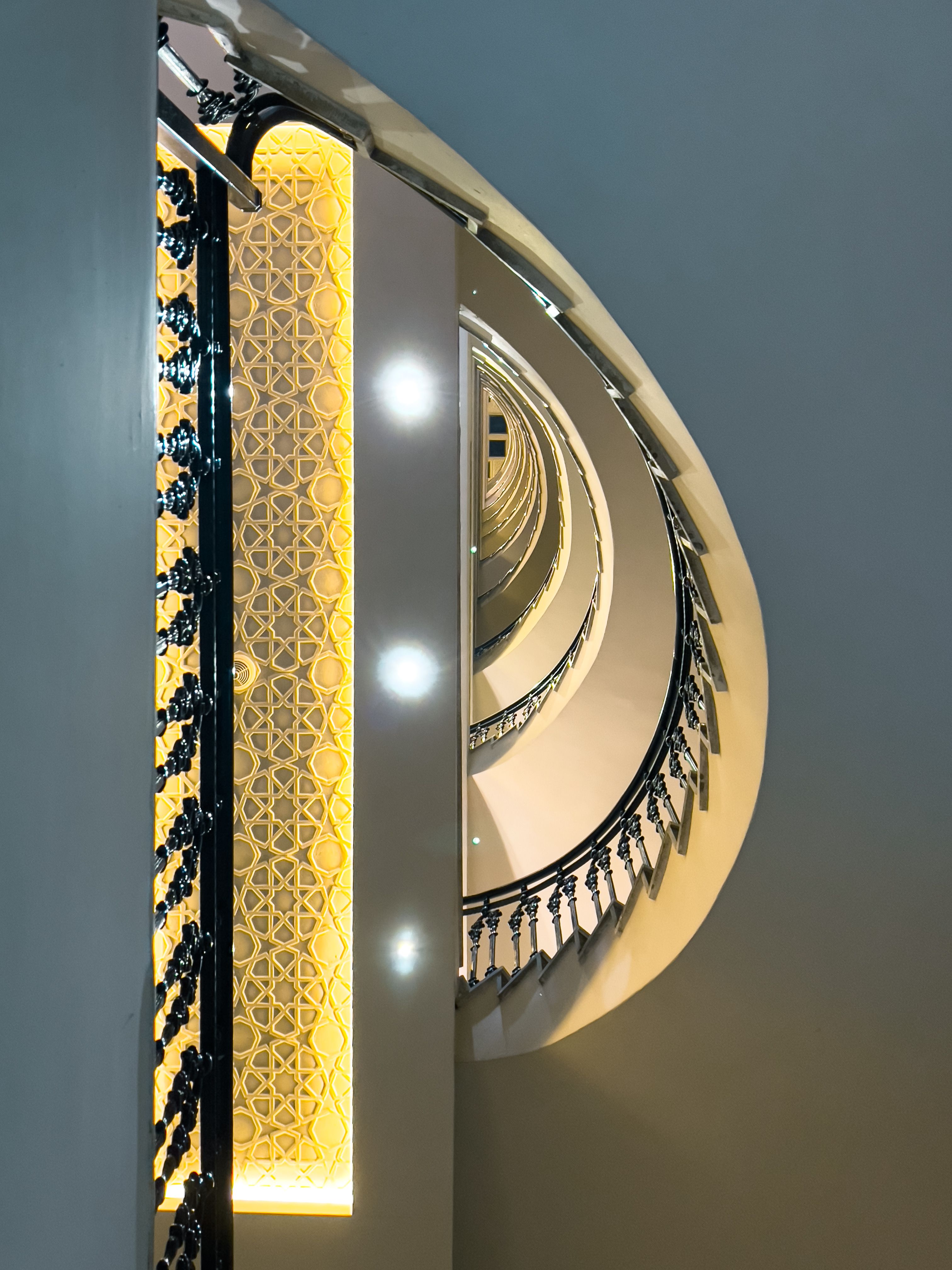 Photo of an Illuminated Staircase · Free Stock Photo