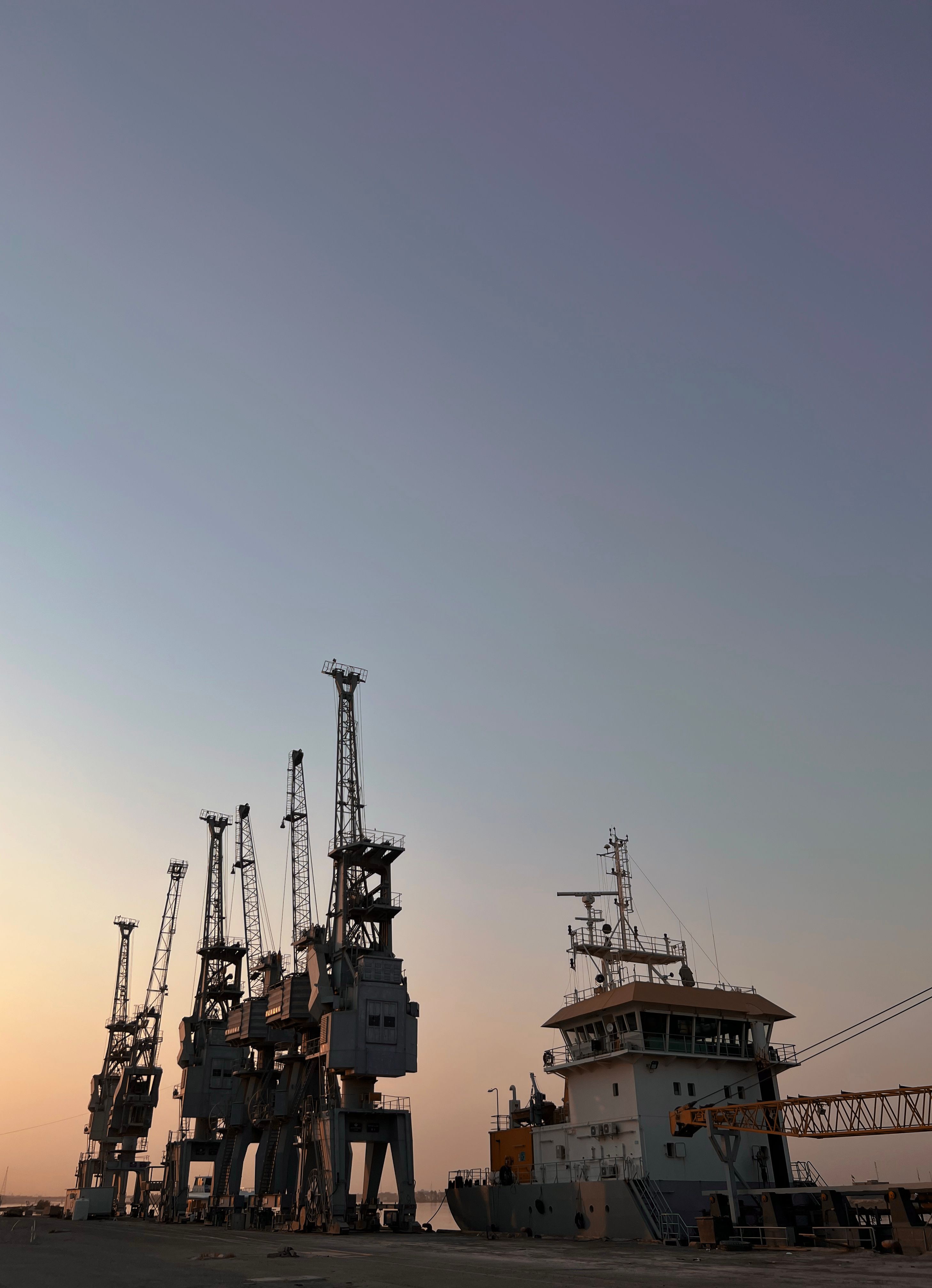 Busy Port During Night Time · Free Stock Photo