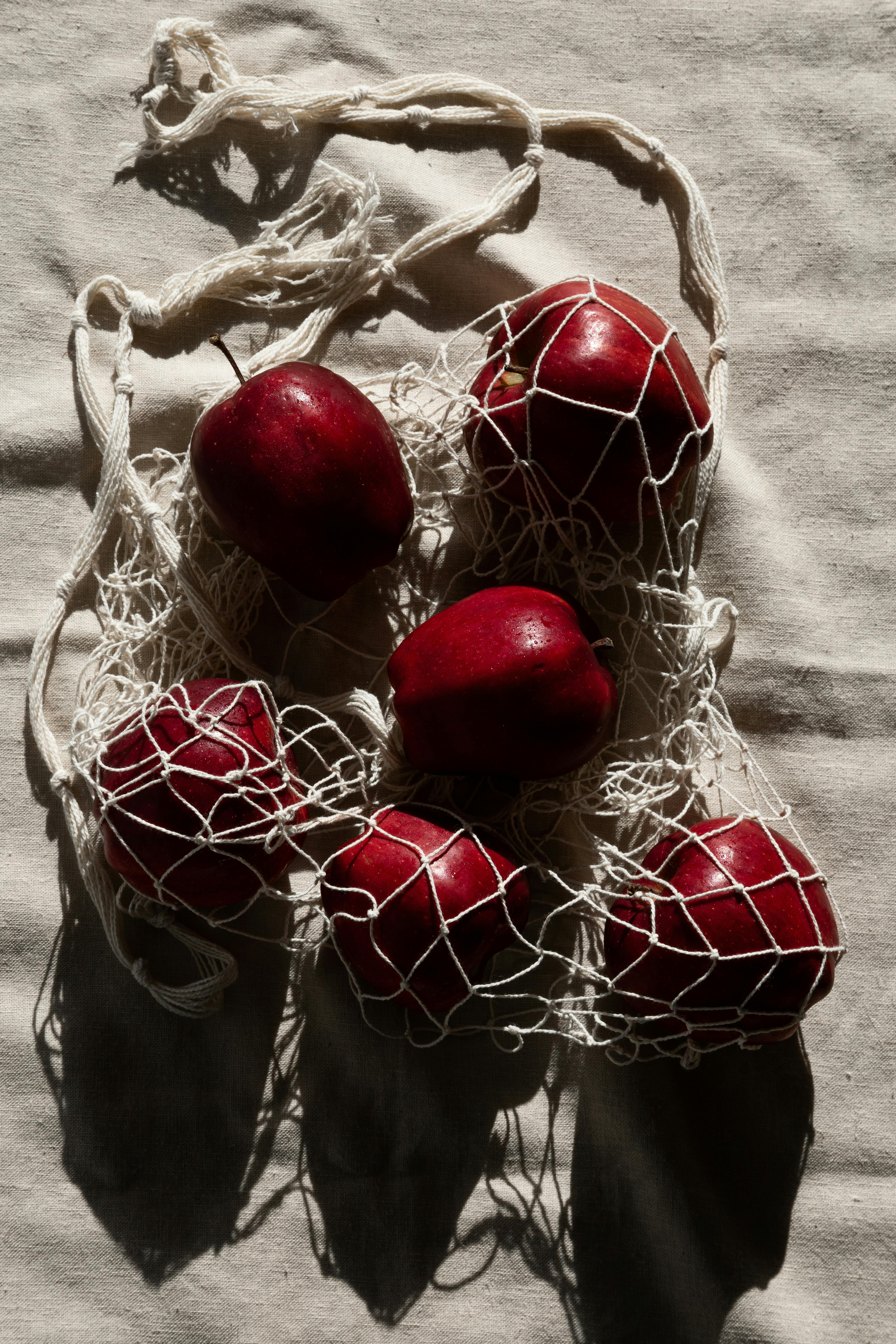 Red Apples in the Net Bag · Free Stock Photo