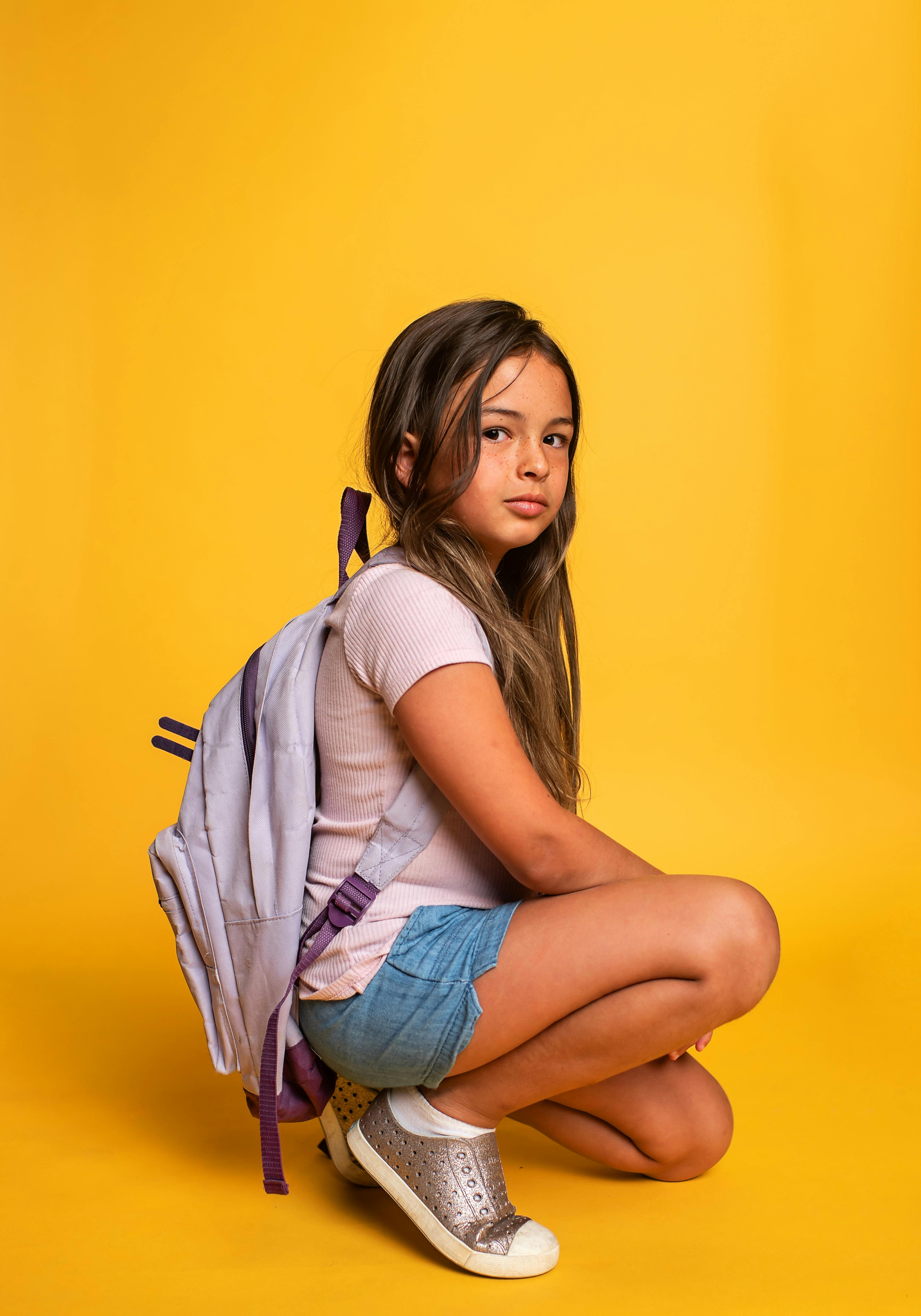 A Girl With a Backpack · Free Stock Photo