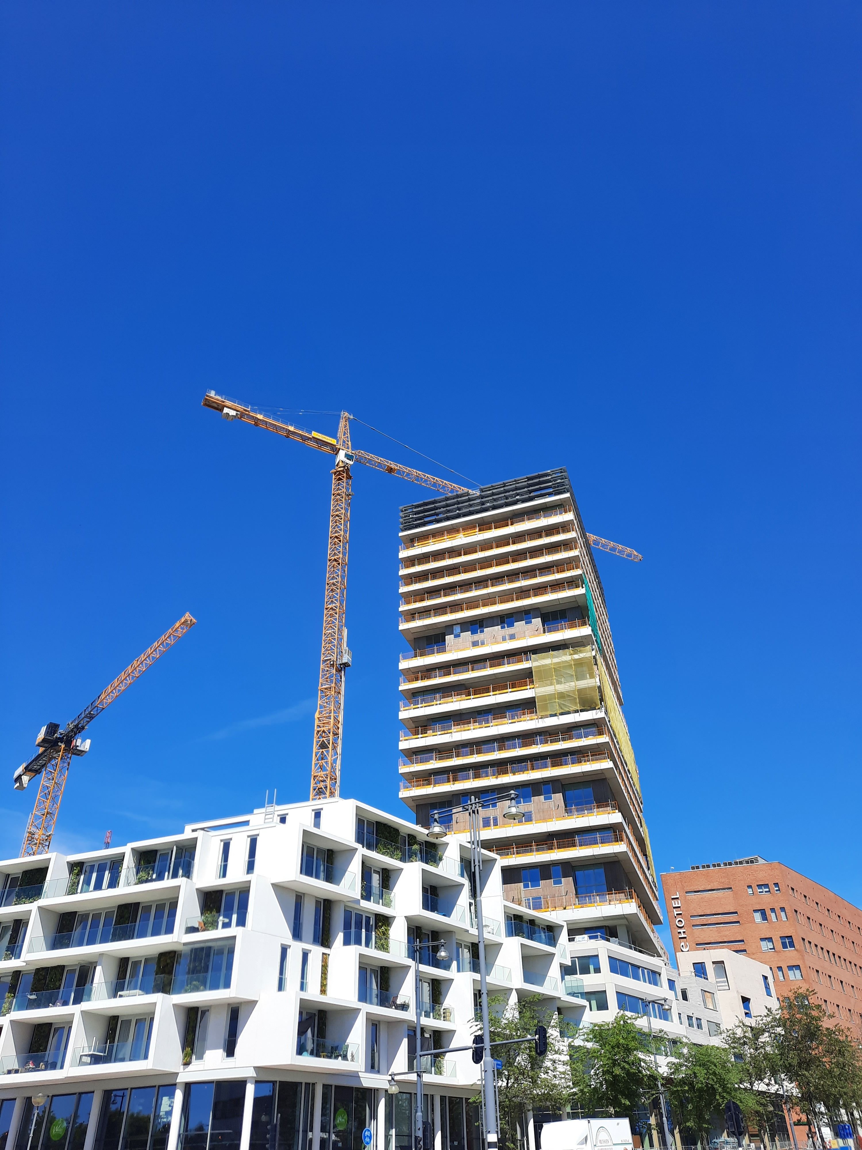 Photo of Construction Sites with Variety of Modern Architecture Designs ...