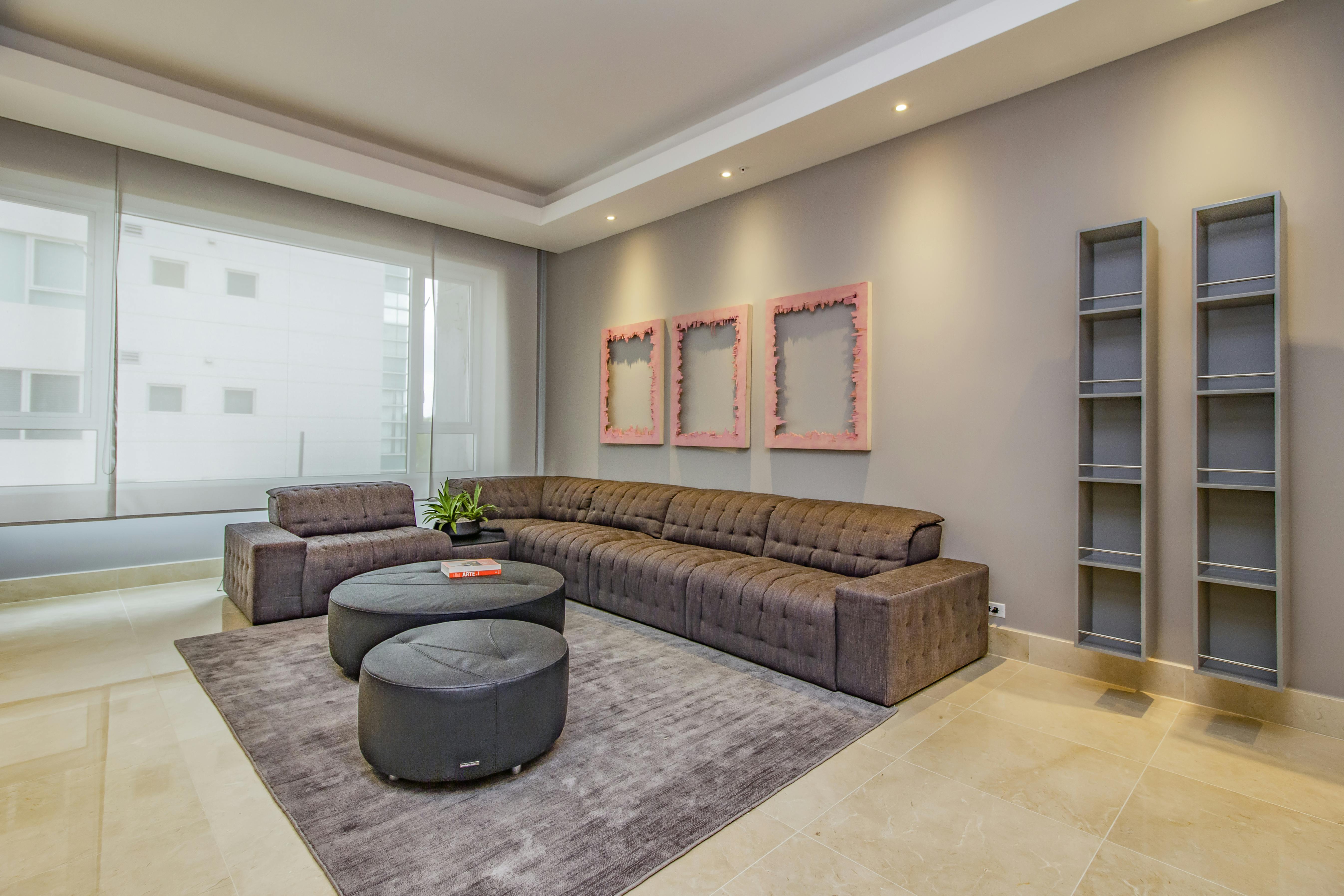 A Gray Themed Sala Set in a Living Room · Free Stock Photo