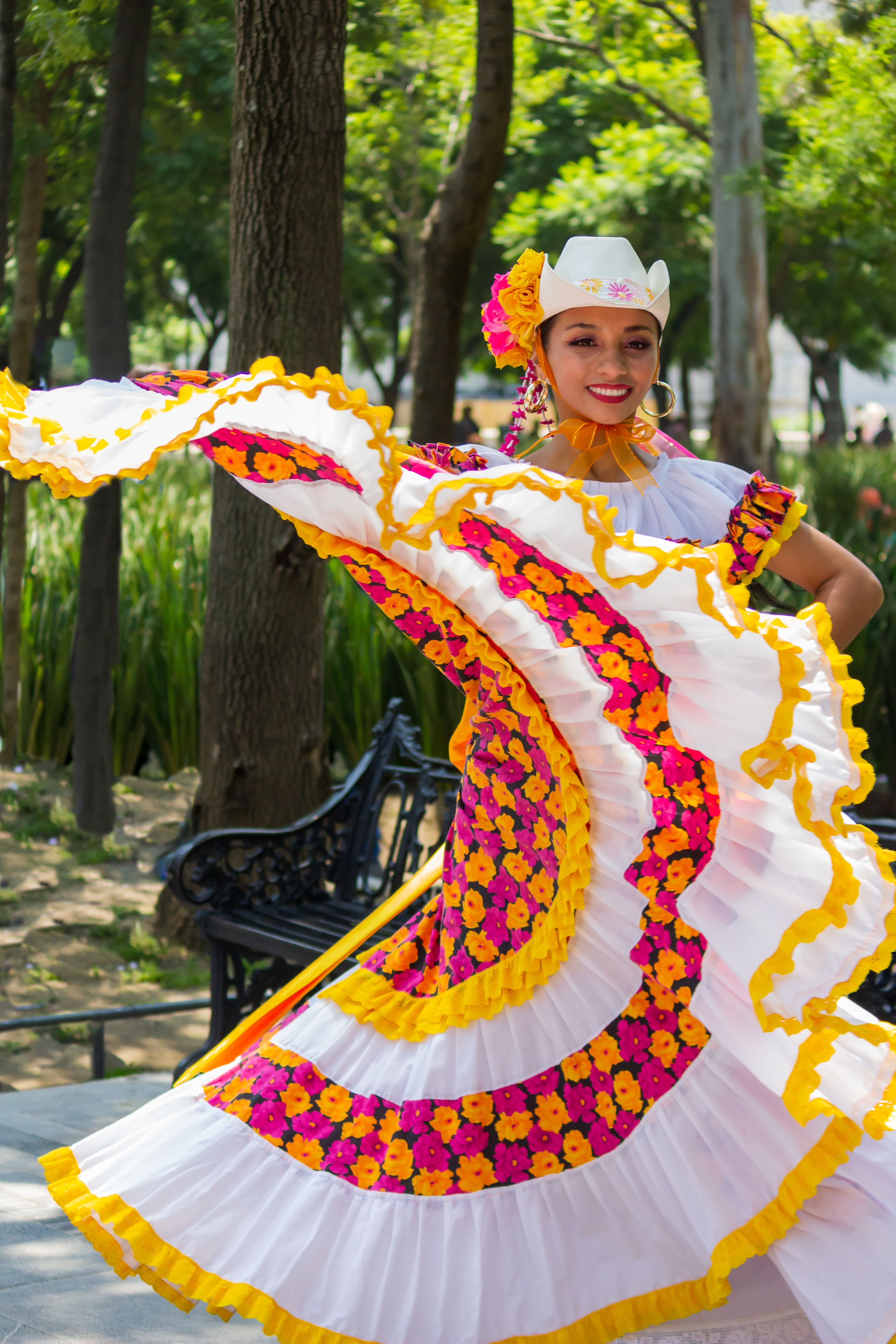 Woman Dancing in a Traditional Costume · Free Stock Photo