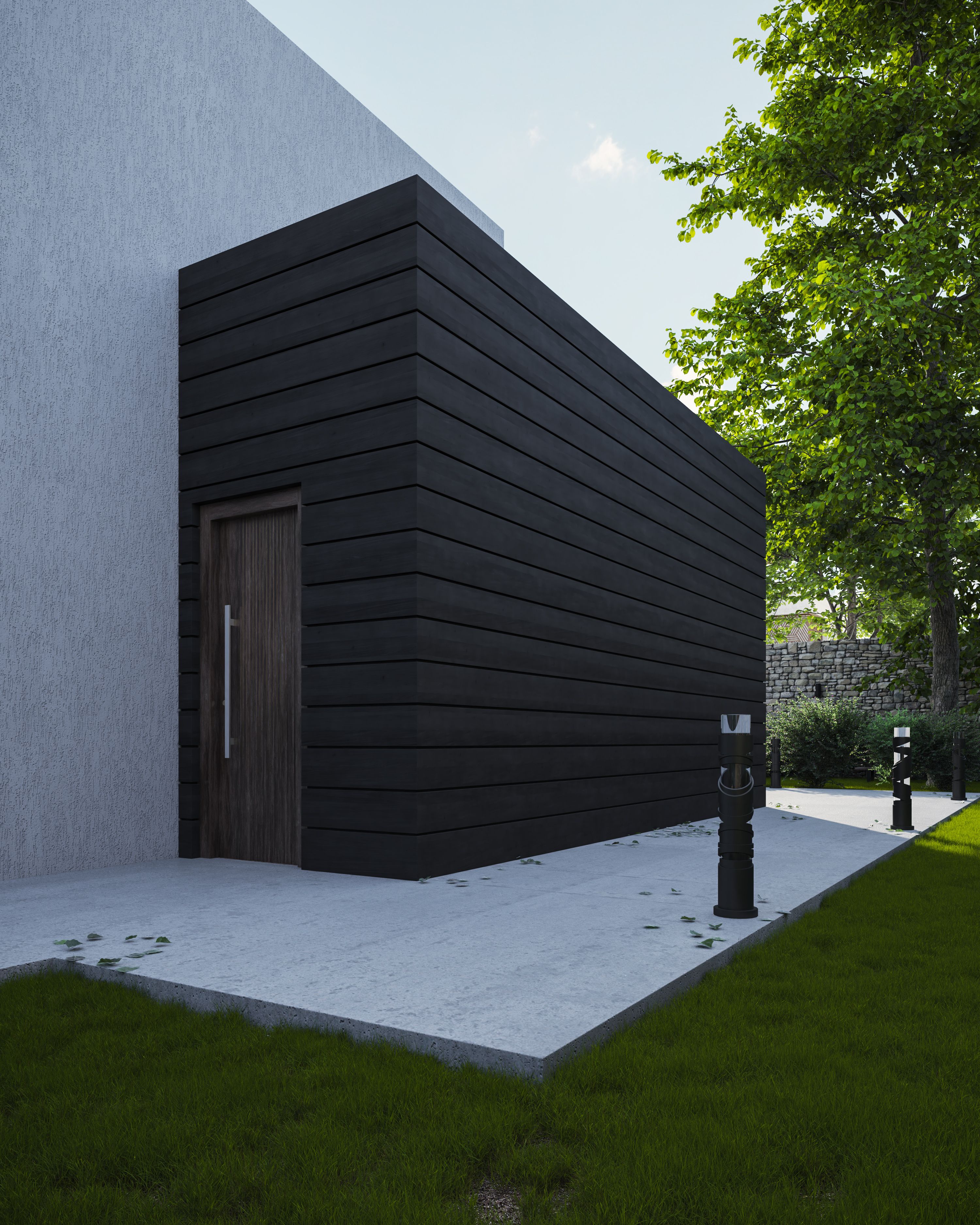 CGI : BLACK & WHITE VILLA · Free Stock Photo