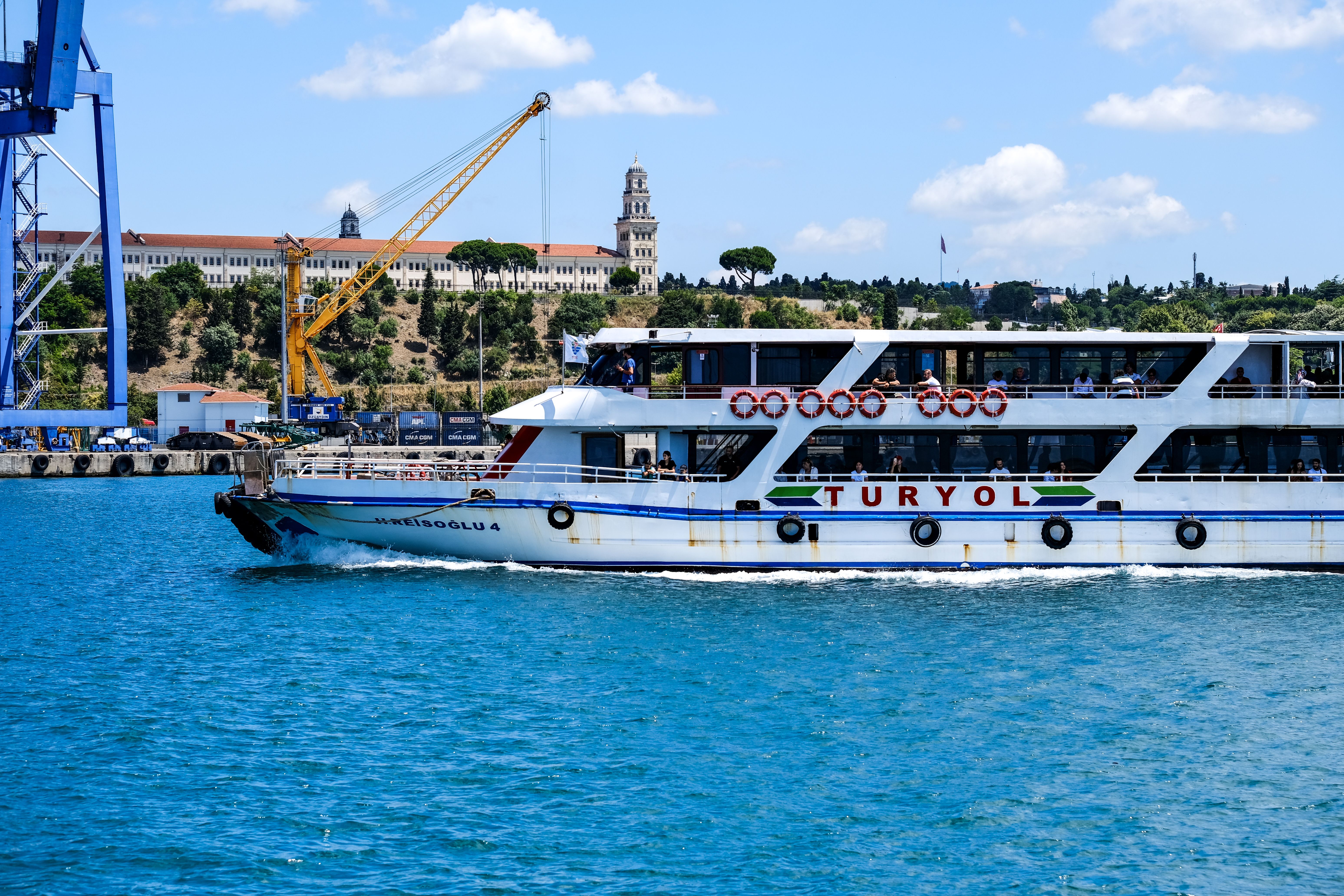 A Ferry Boat Sailing on the Blue Sea · Free Stock Photo