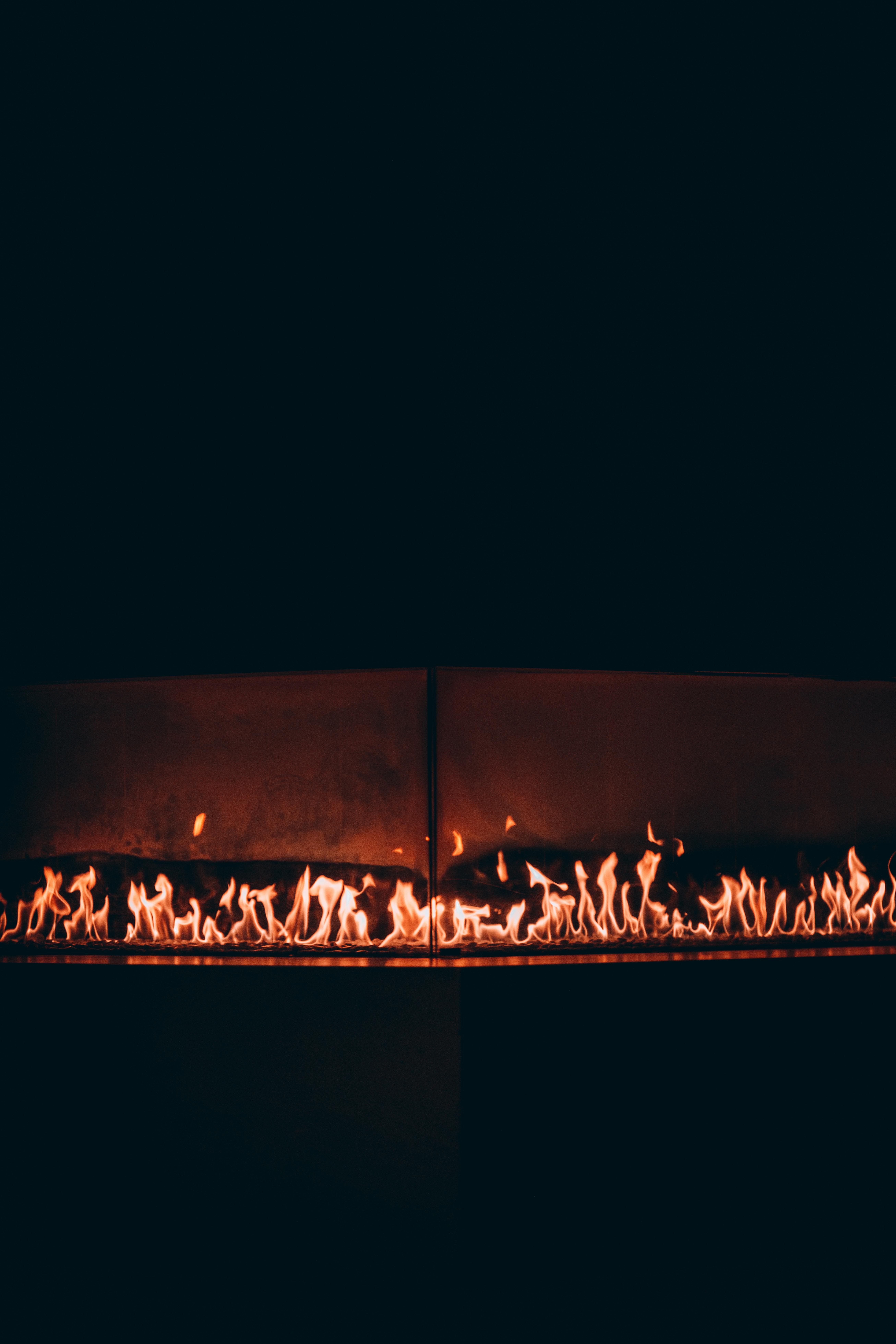 Fire on Fireplace · Free Stock Photo