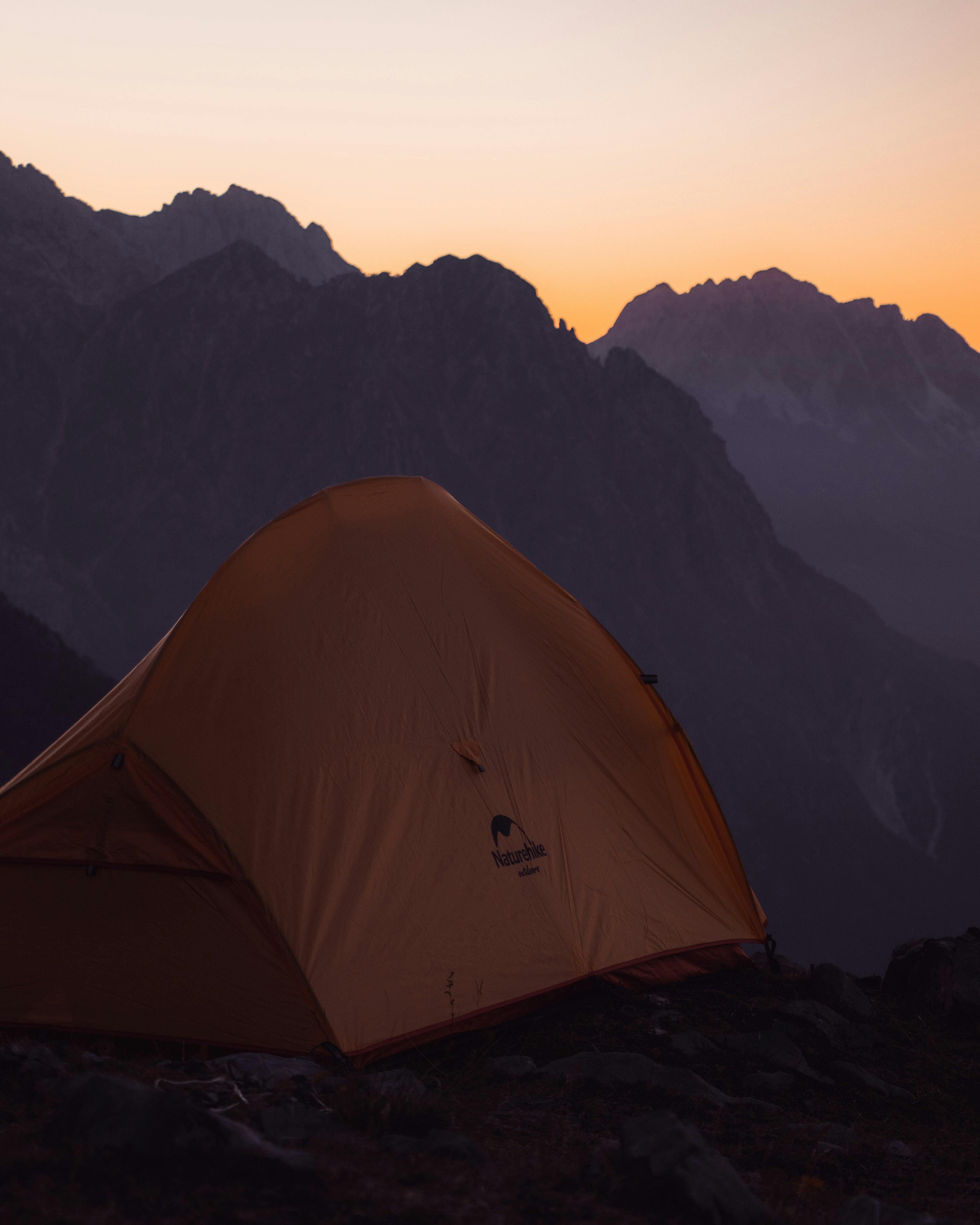 A Tent in Mountains · Free Stock Photo