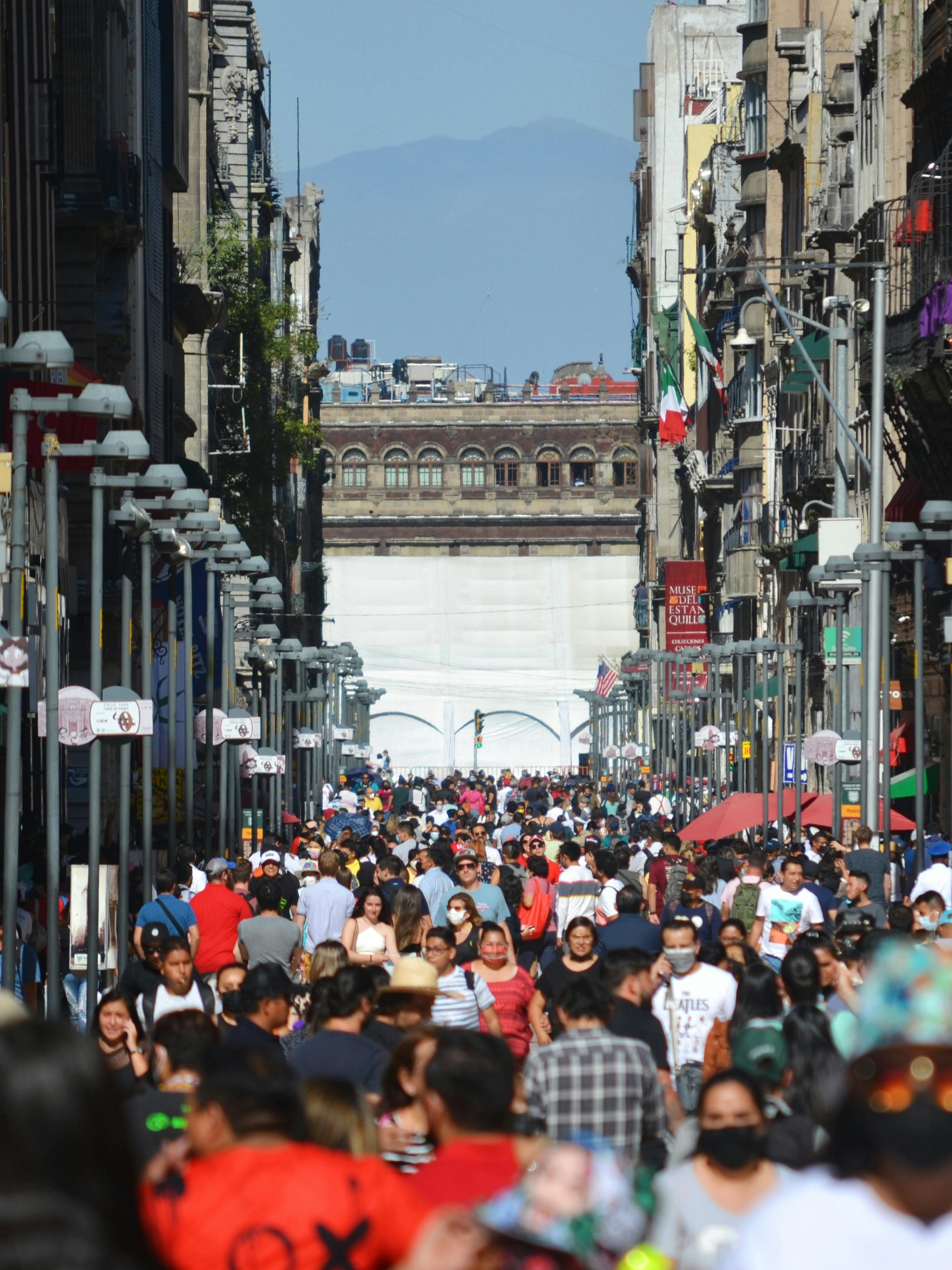 People Walking on a Crowded Street · Free Stock Photo