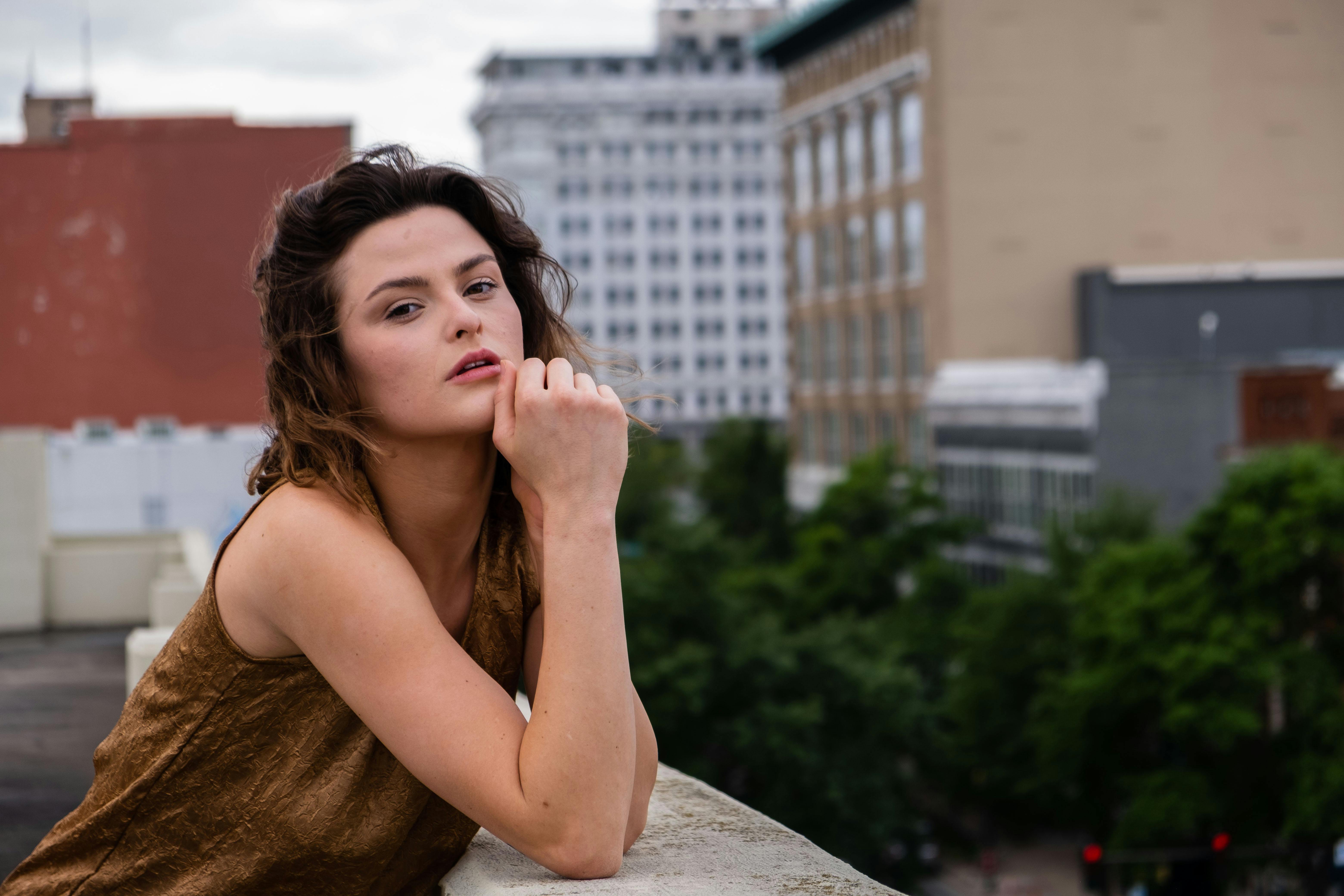 A Woman in Brown Tank Top · Free Stock Photo