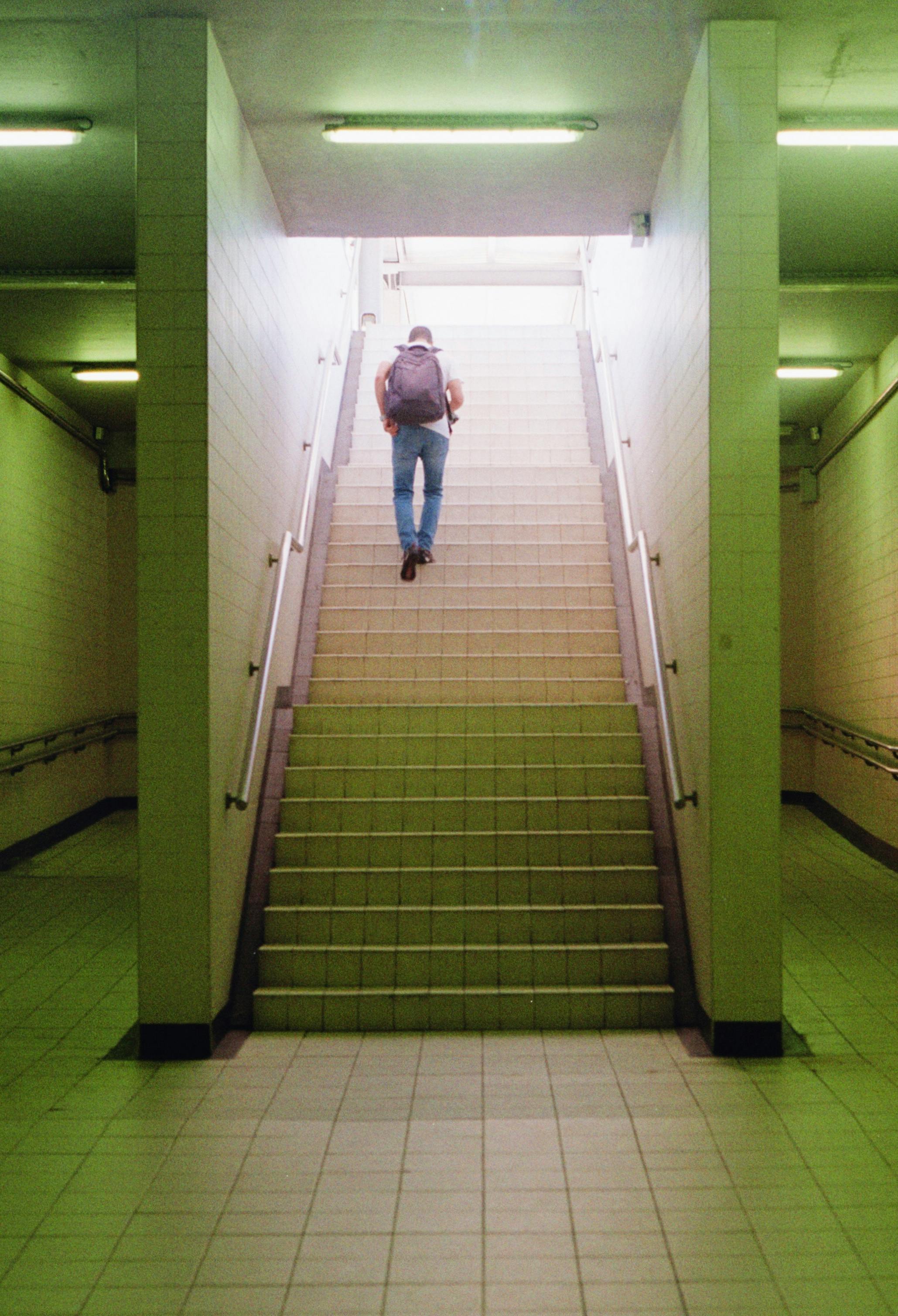 Person using the Staircase · Free Stock Photo