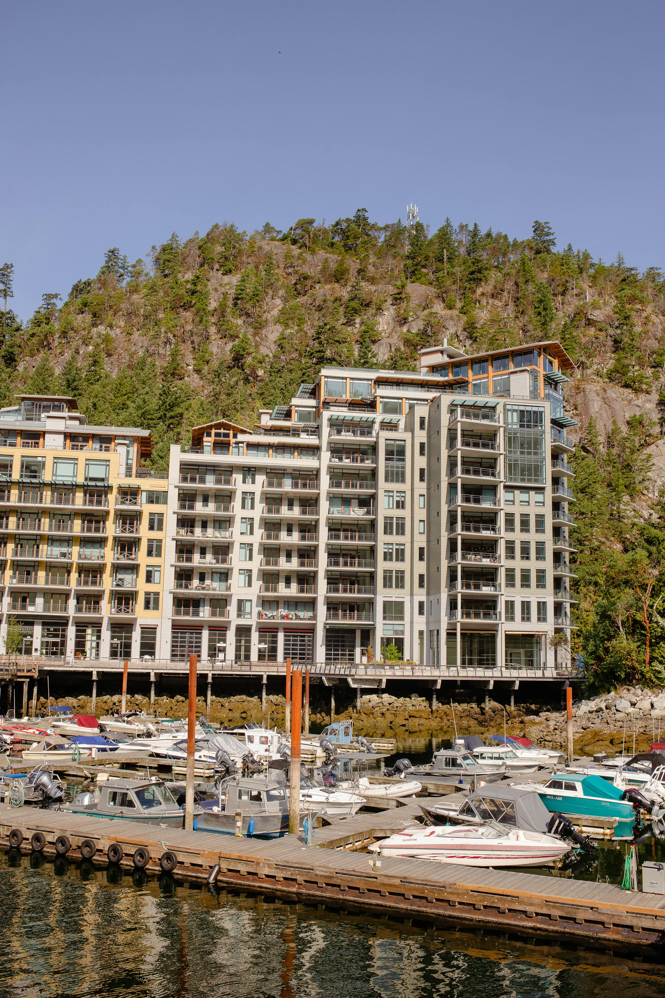 Hotel Building on Beach near Port · Free Stock Photo