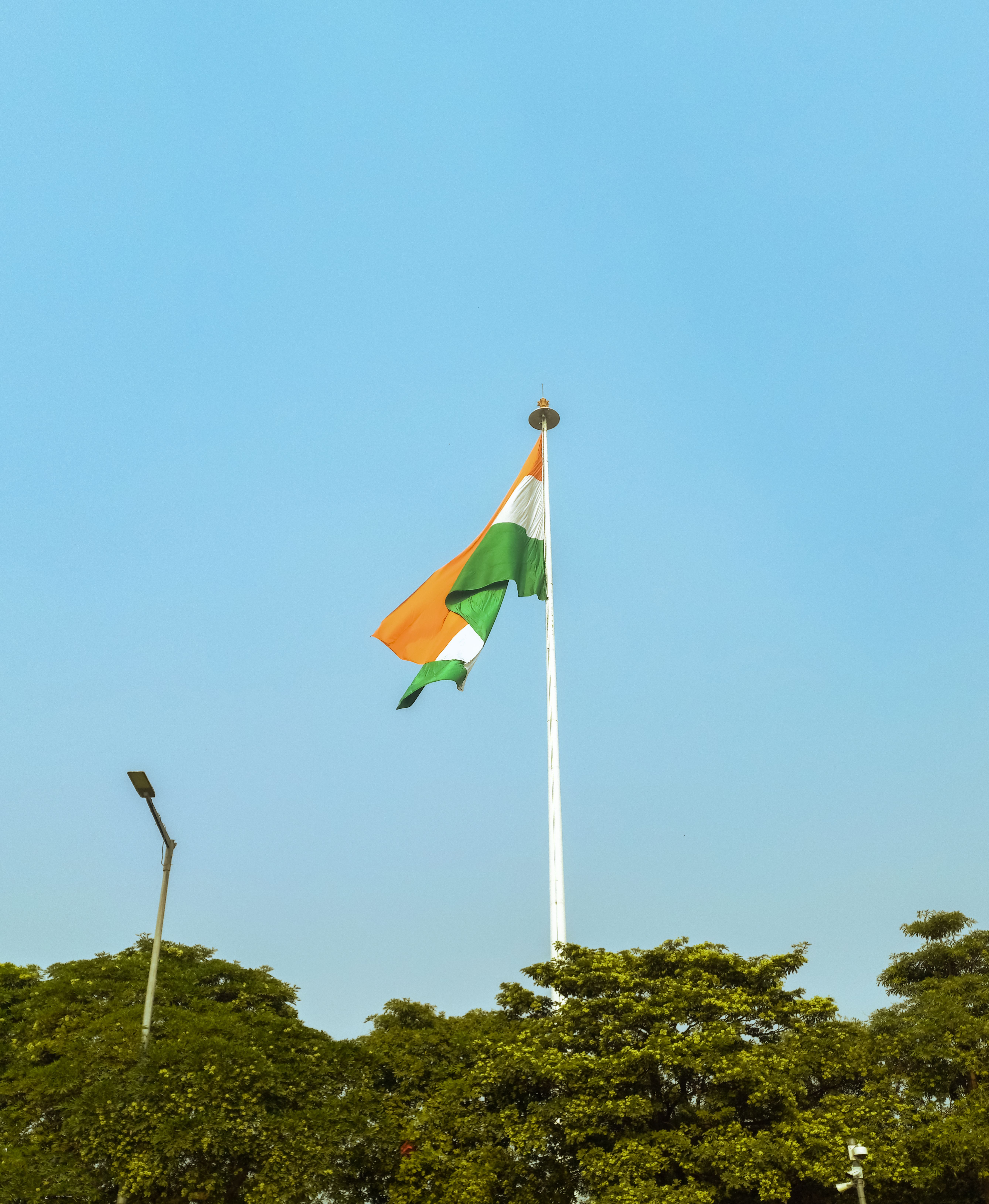 Indian Flag on a Flag Pole · Free Stock Photo