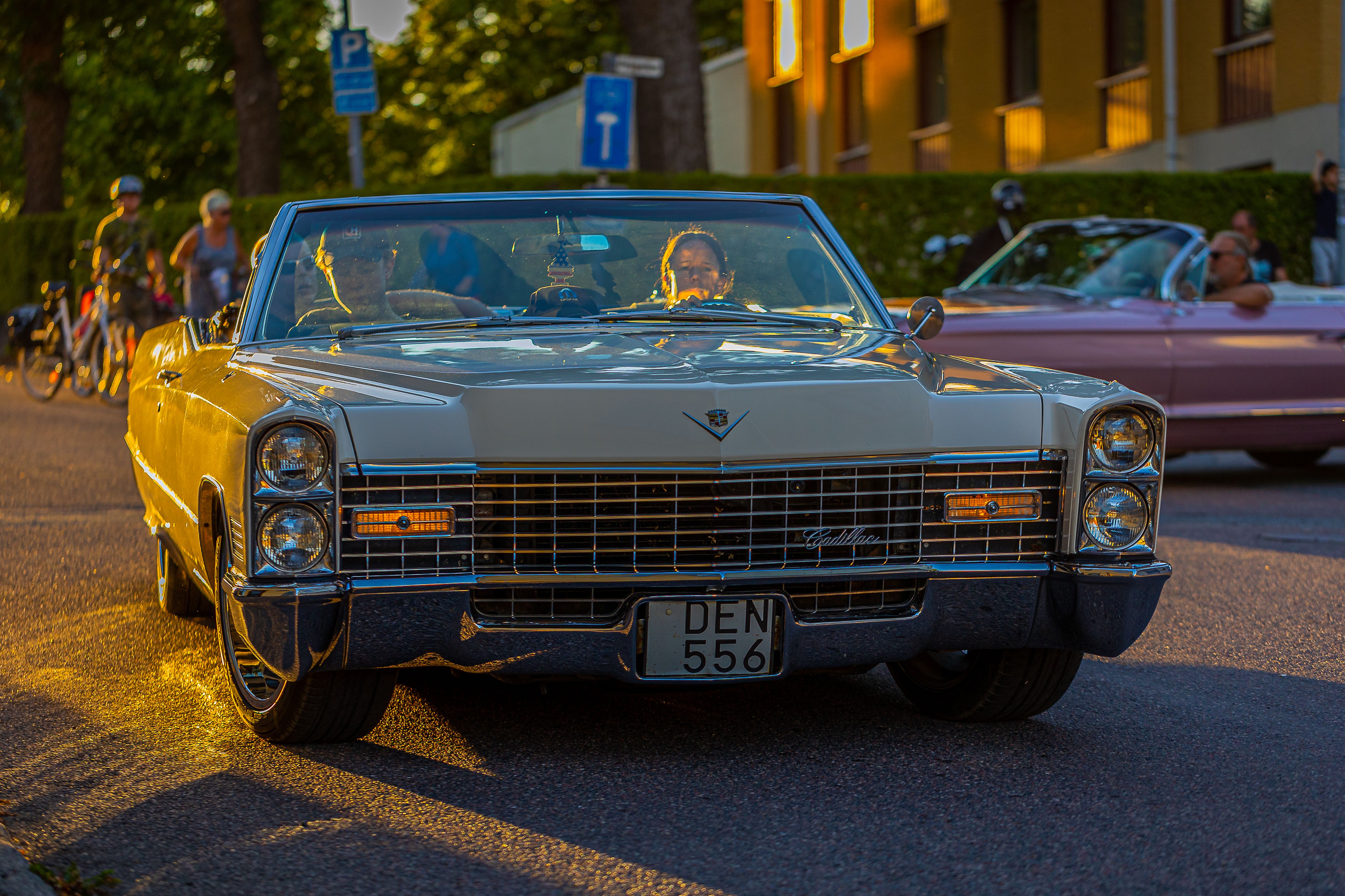 Close-Up Photo of Classic Cadillac on Road · Free Stock Photo