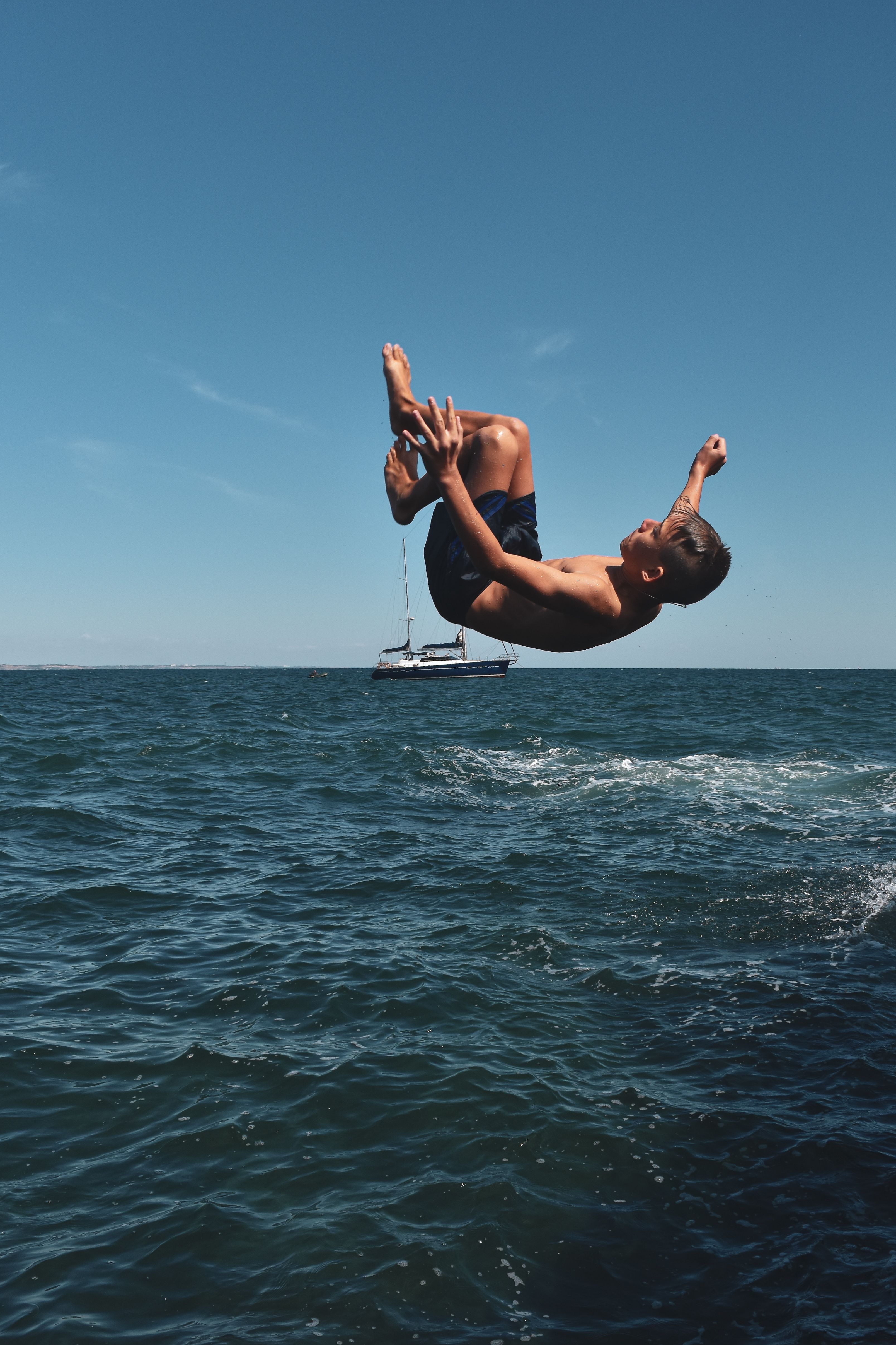 Man Jumping on Water · Free Stock Photo