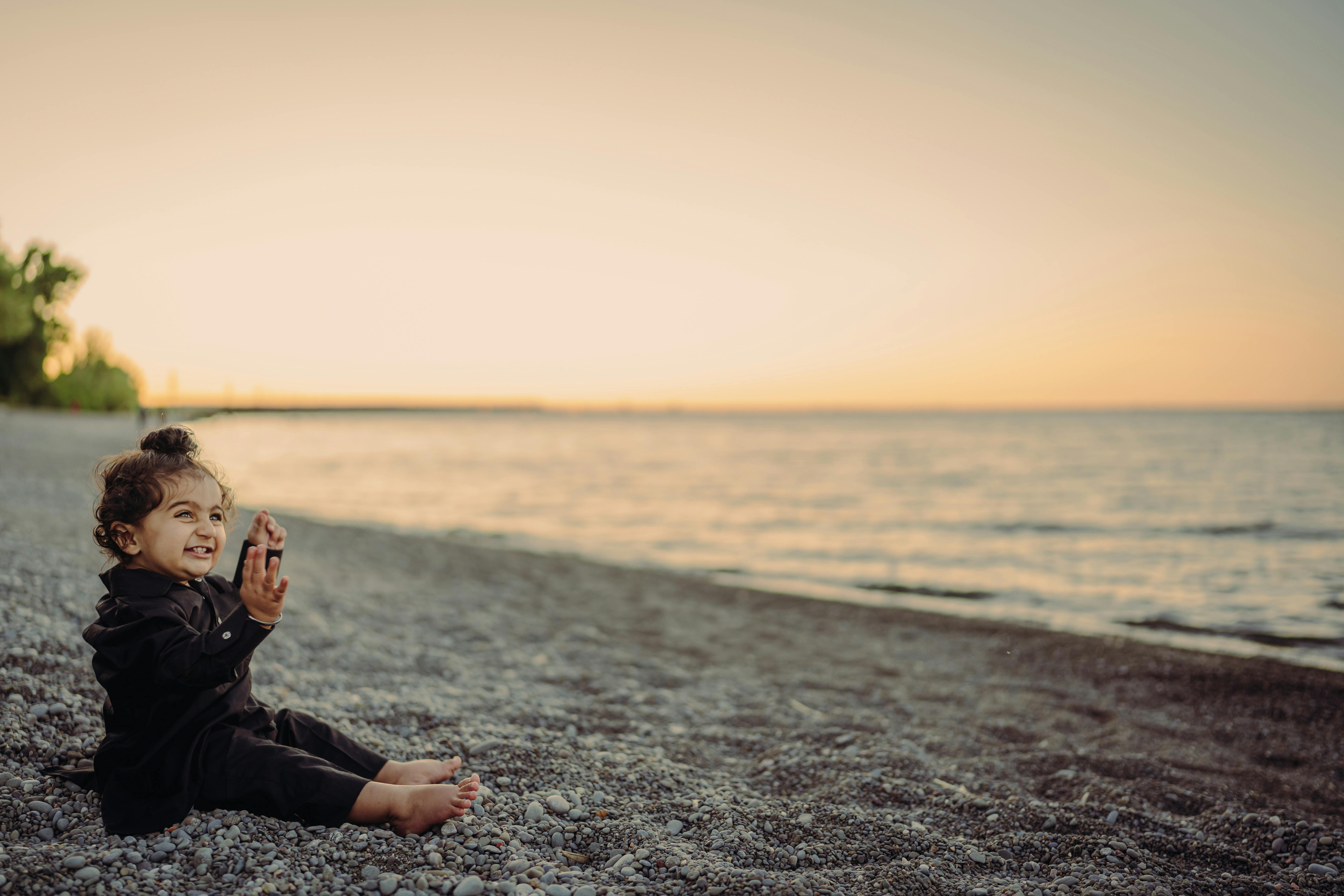 A Kid at the Beach · Free Stock Photo