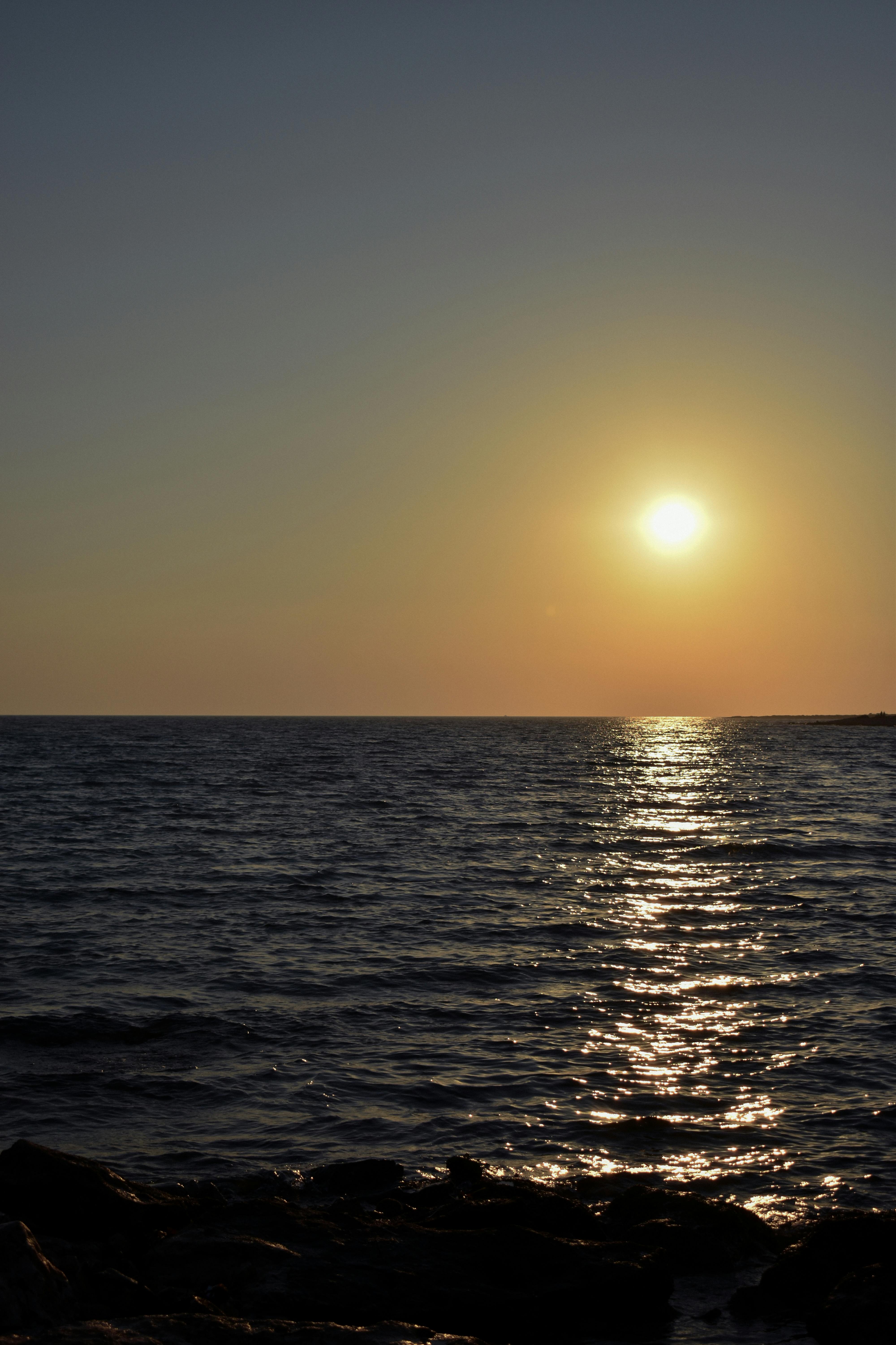 Ocean during Golden Hour · Free Stock Photo