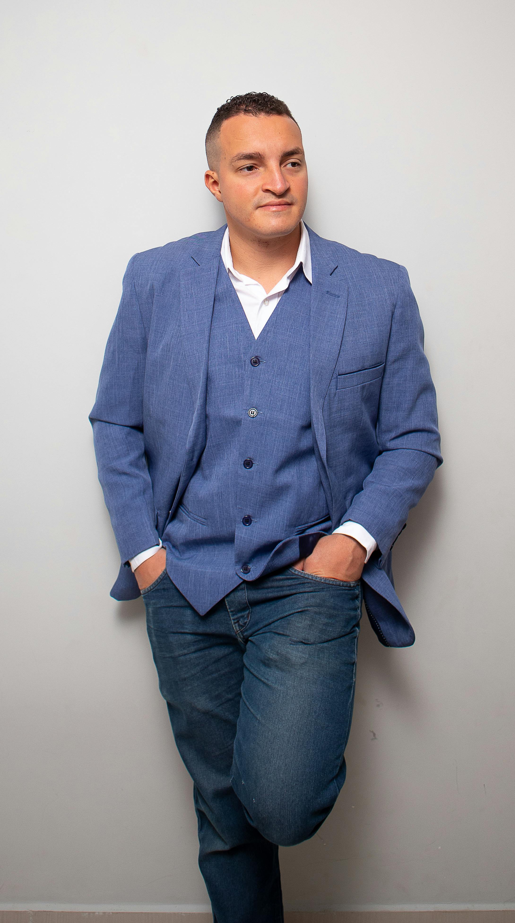 A Man in Blue Suit · Free Stock Photo