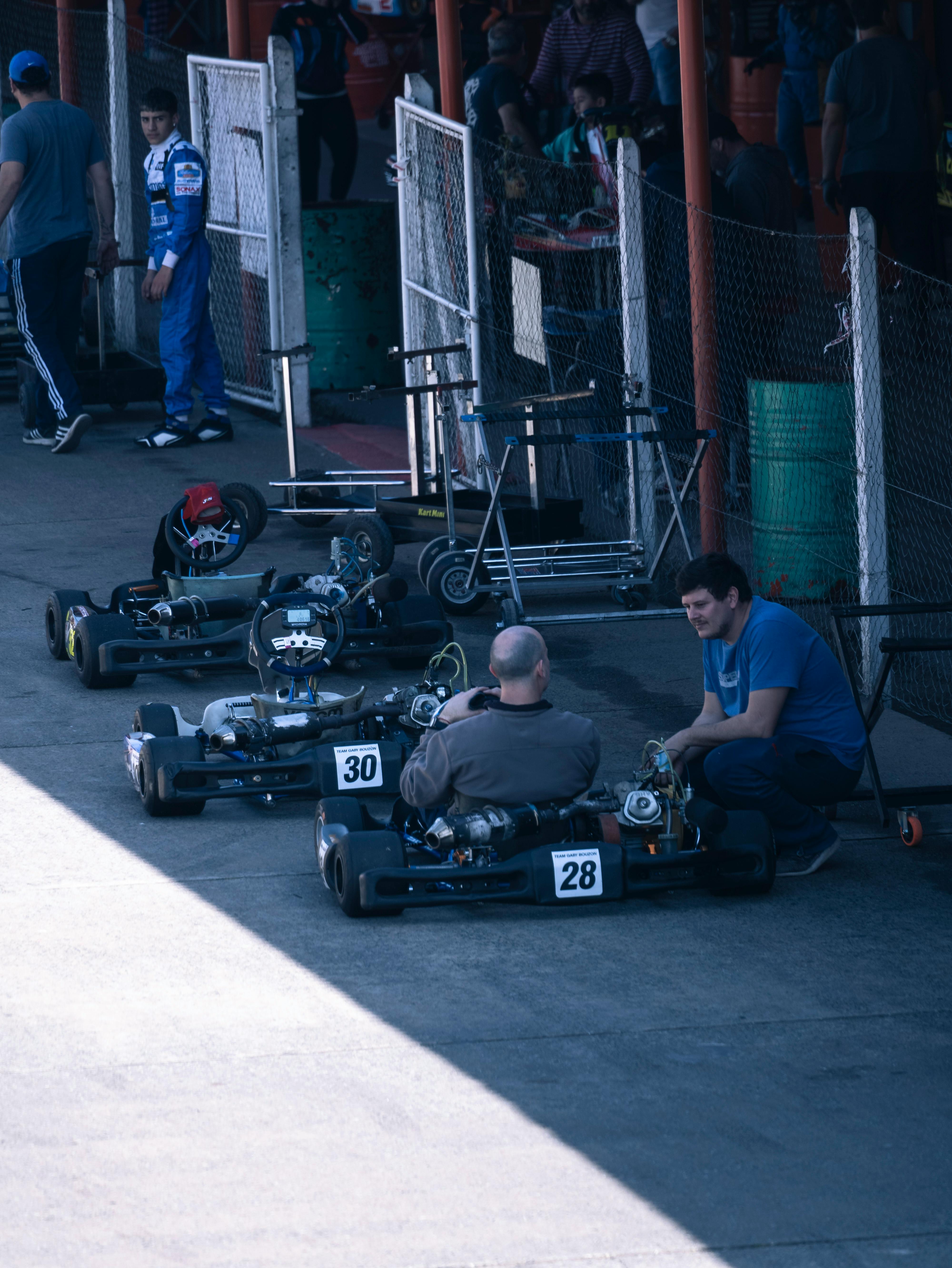 Gokarts in a Race · Free Stock Photo