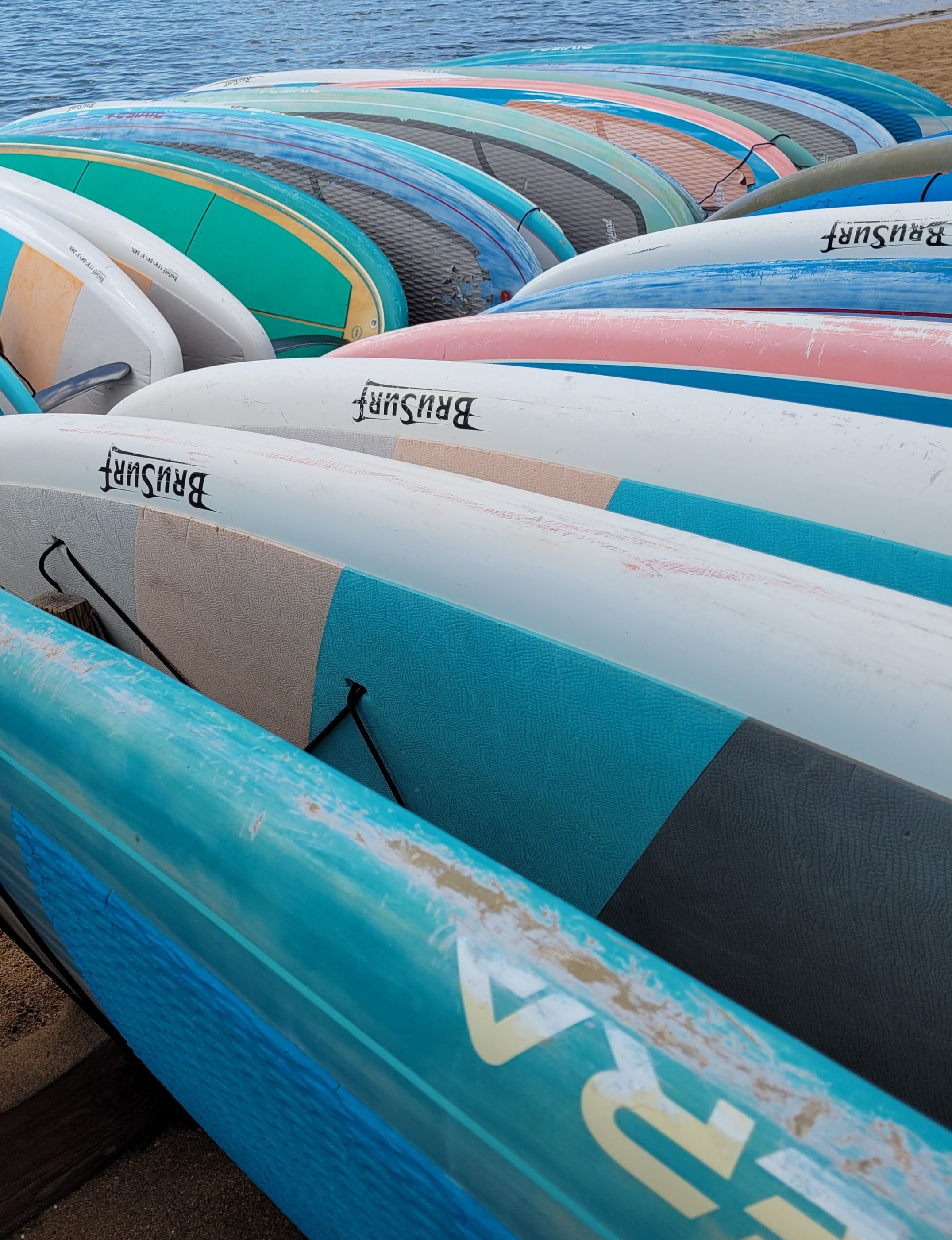 Colorful surfboards of different sizes · Free Stock Photo