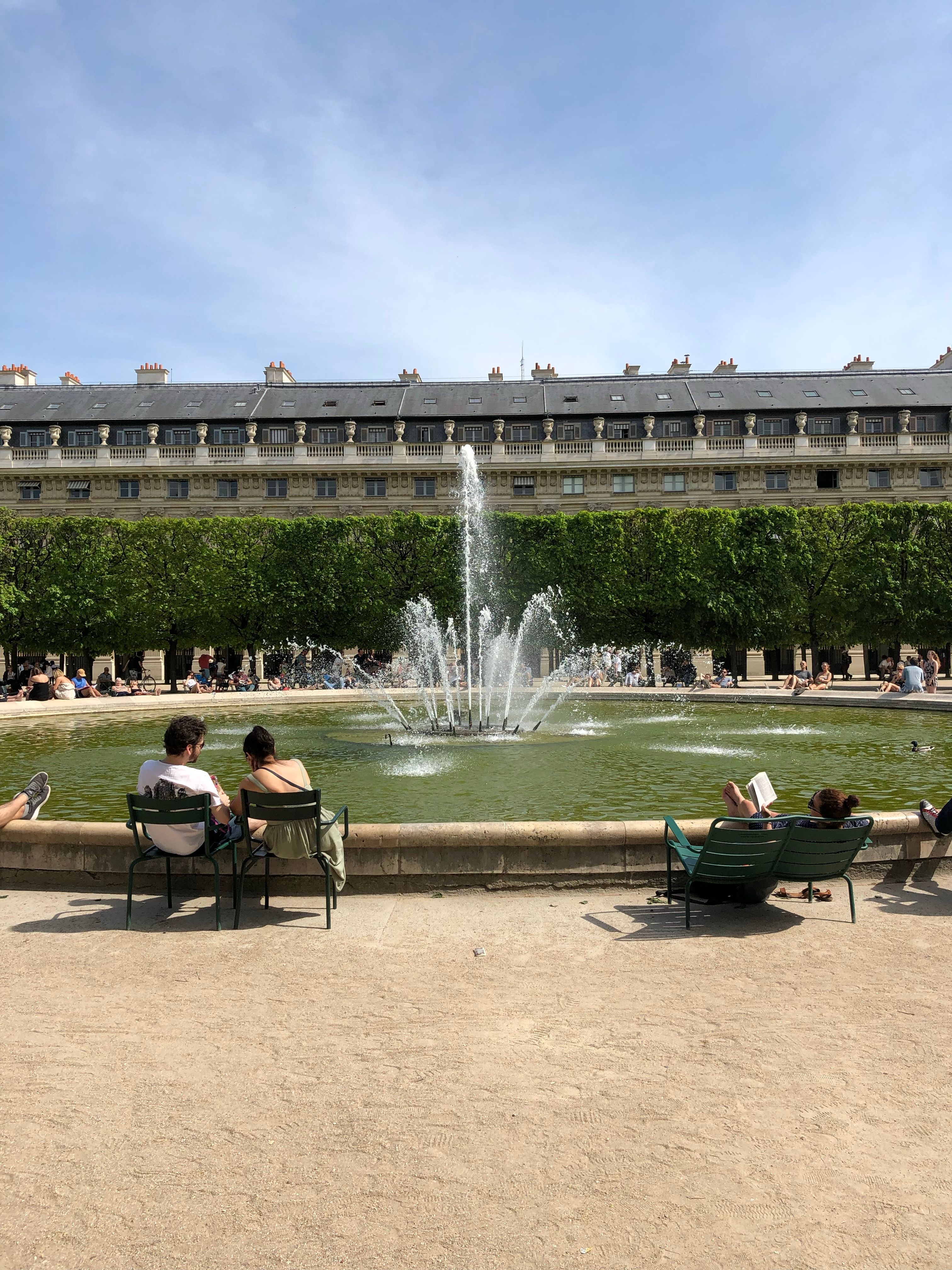 People Sitting On Fountain Photos, Download The BEST Free People ...