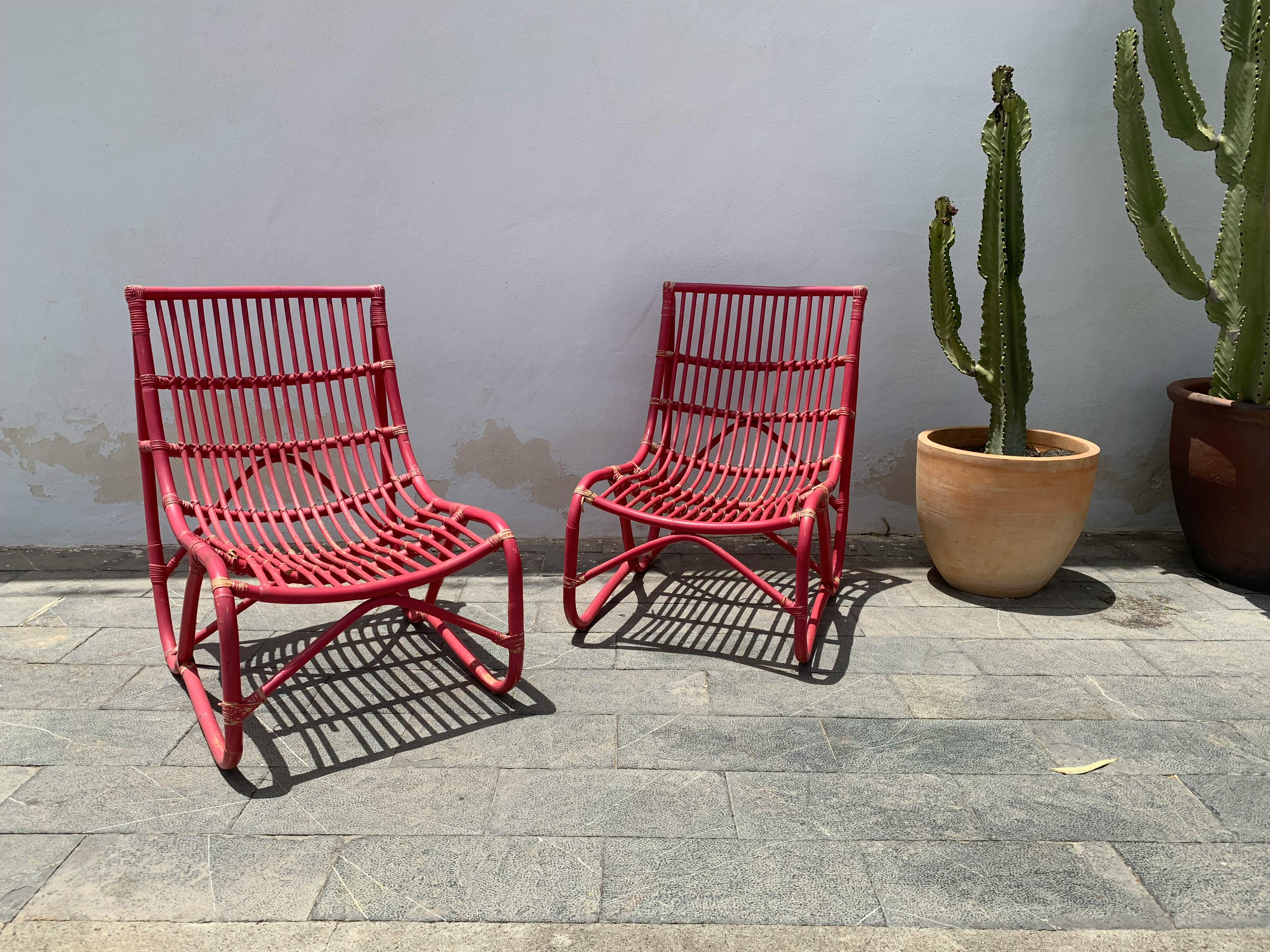 Two Empty Chairs and Potted Cacti · Free Stock Photo