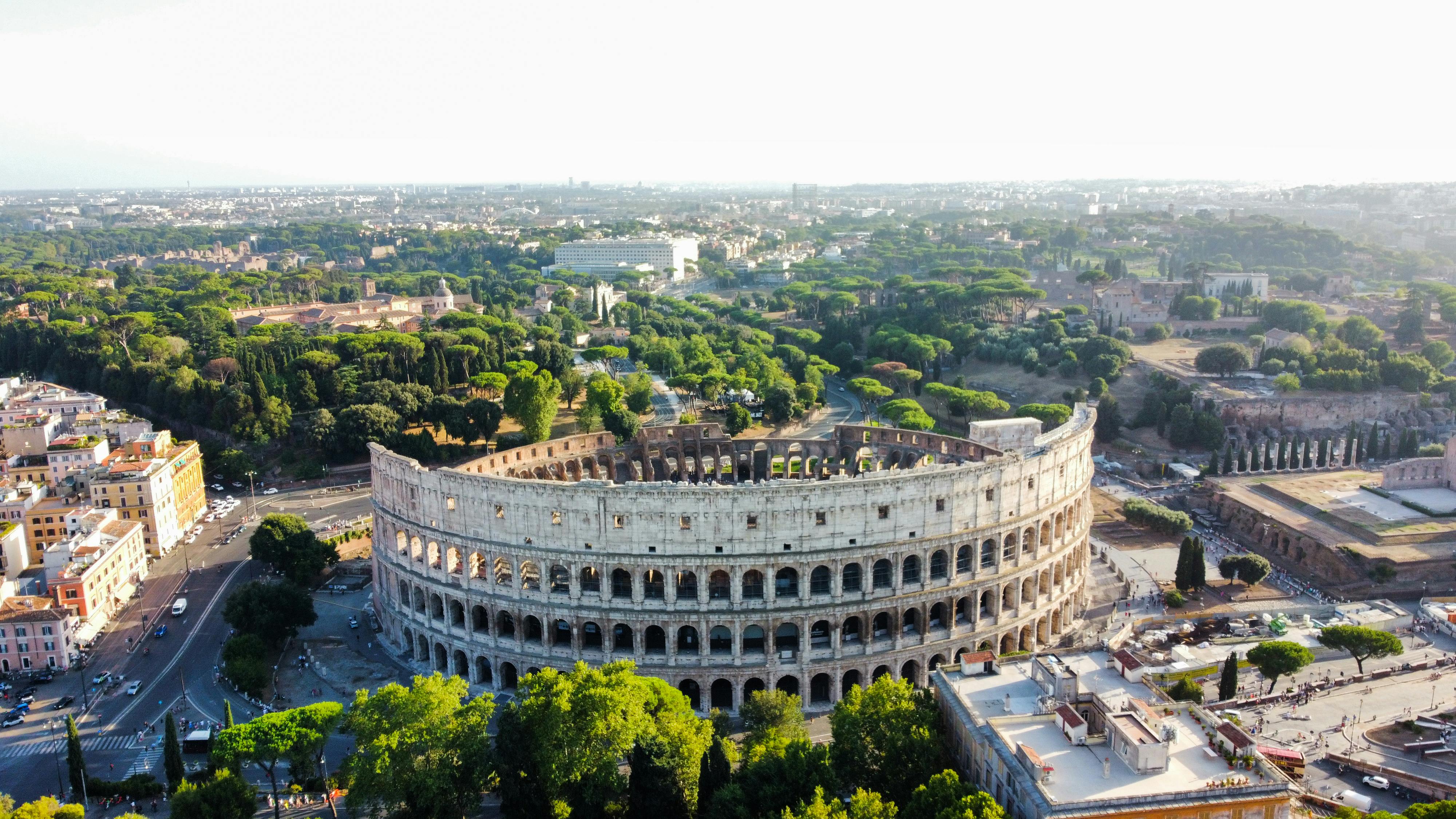 Drone Shot of the Colosseum · Free Stock Photo