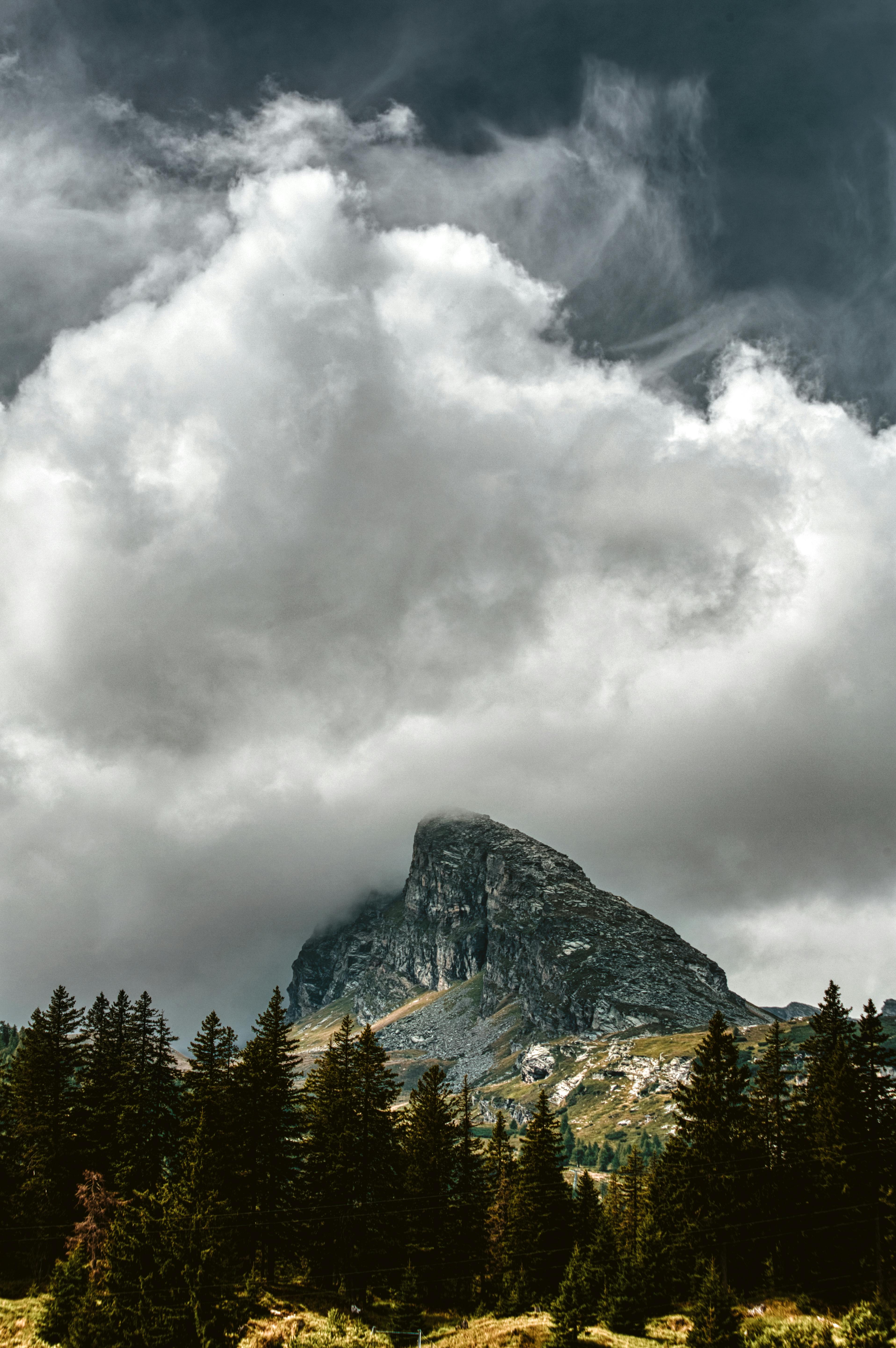 View of a Cloud over a Mountain · Free Stock Photo