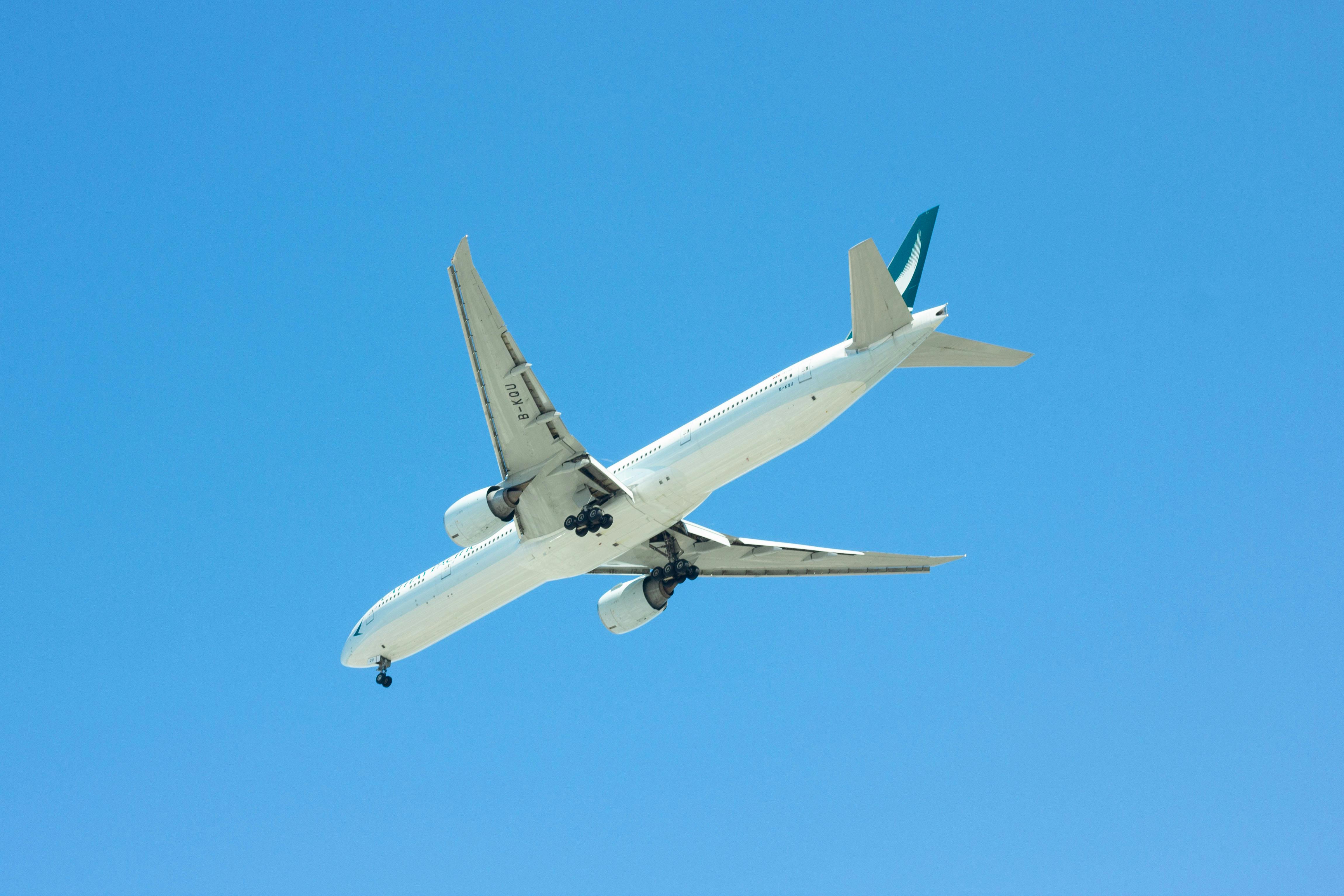 White Airplane in the Sky · Free Stock Photo