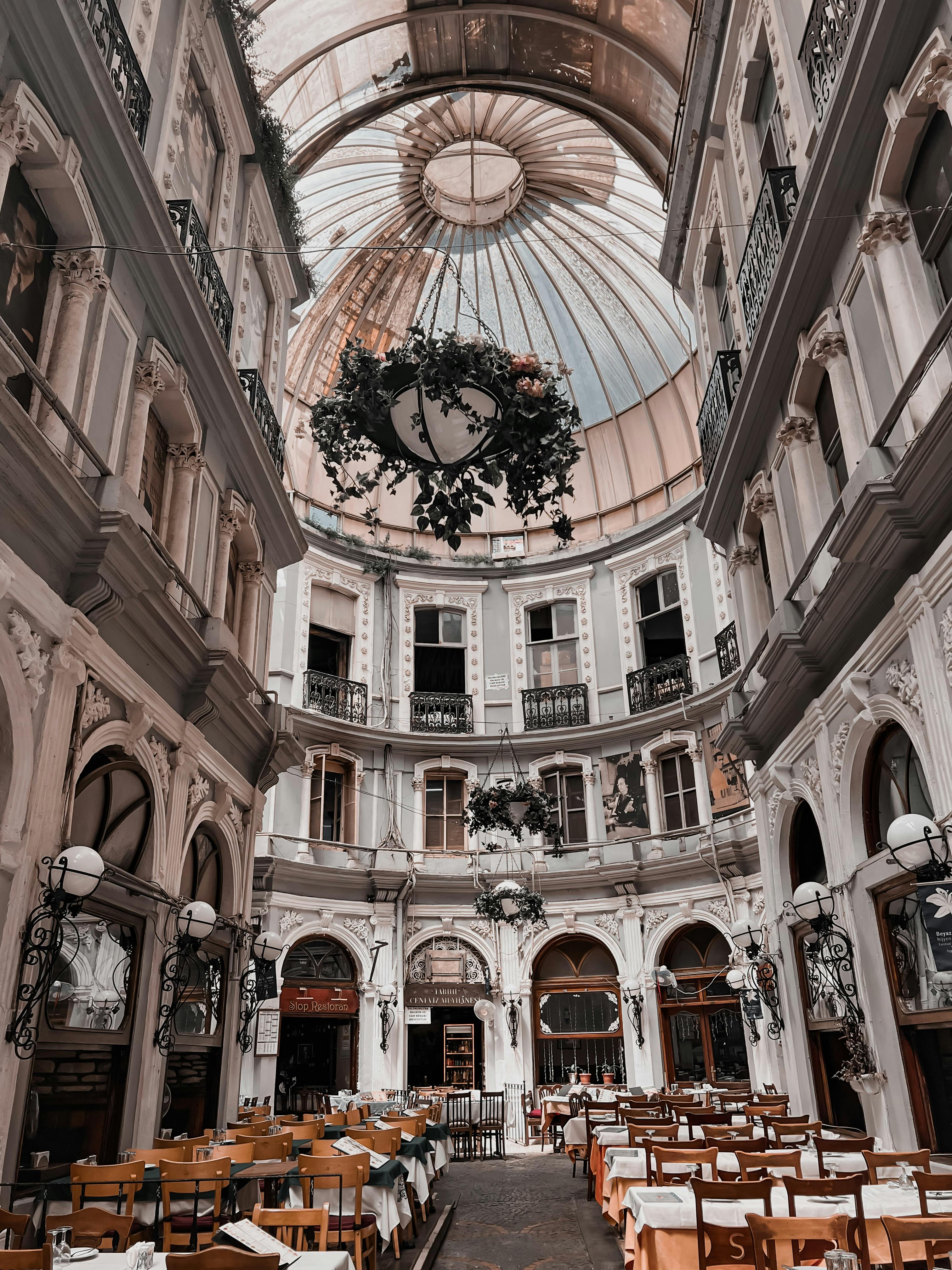 Hanging Plants inside Cicek Pasaji in Istanbul · Free Stock Photo