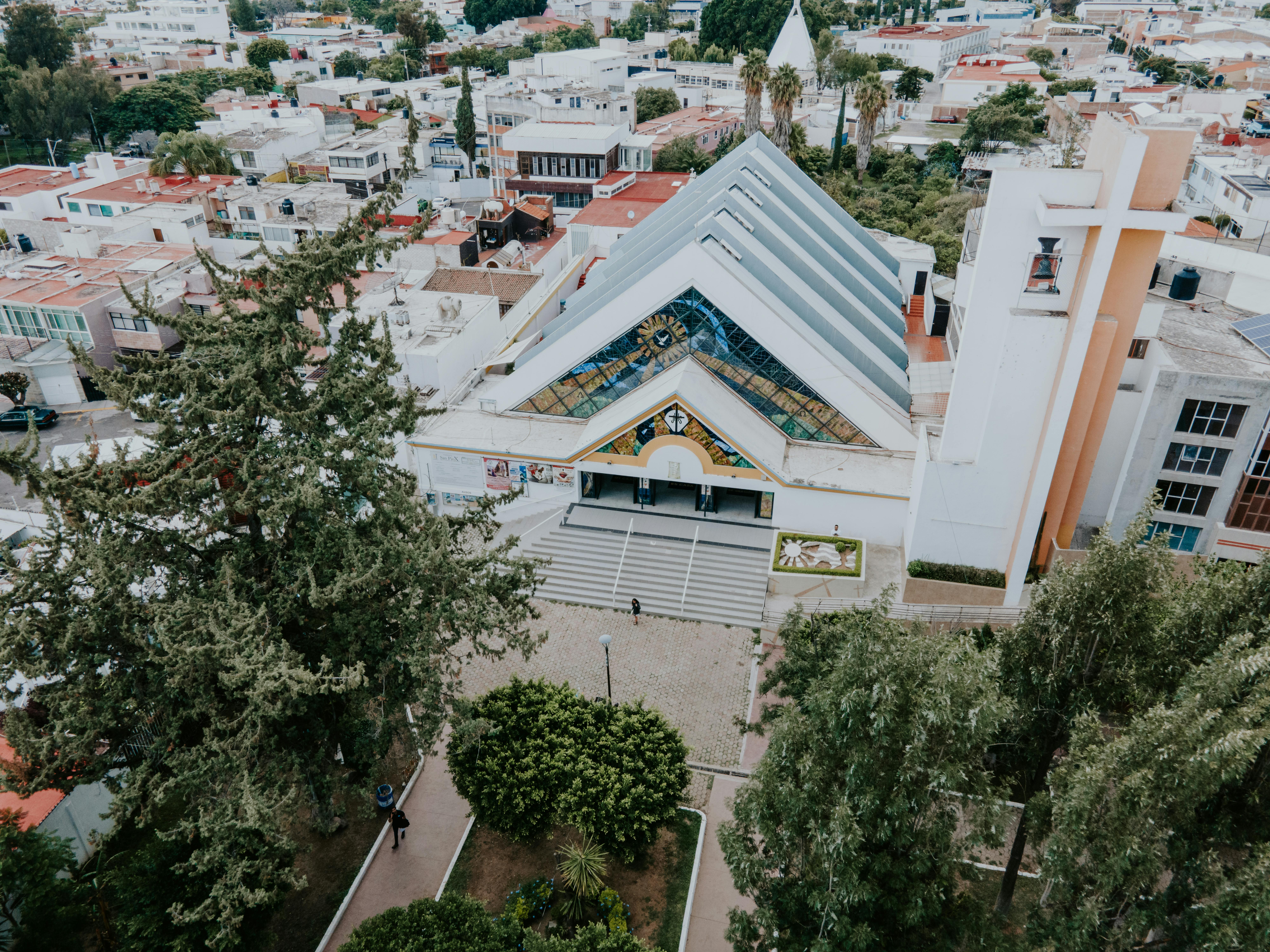 Aerial Shot of a Parish Church in Leon Mexico · Free Stock Photo