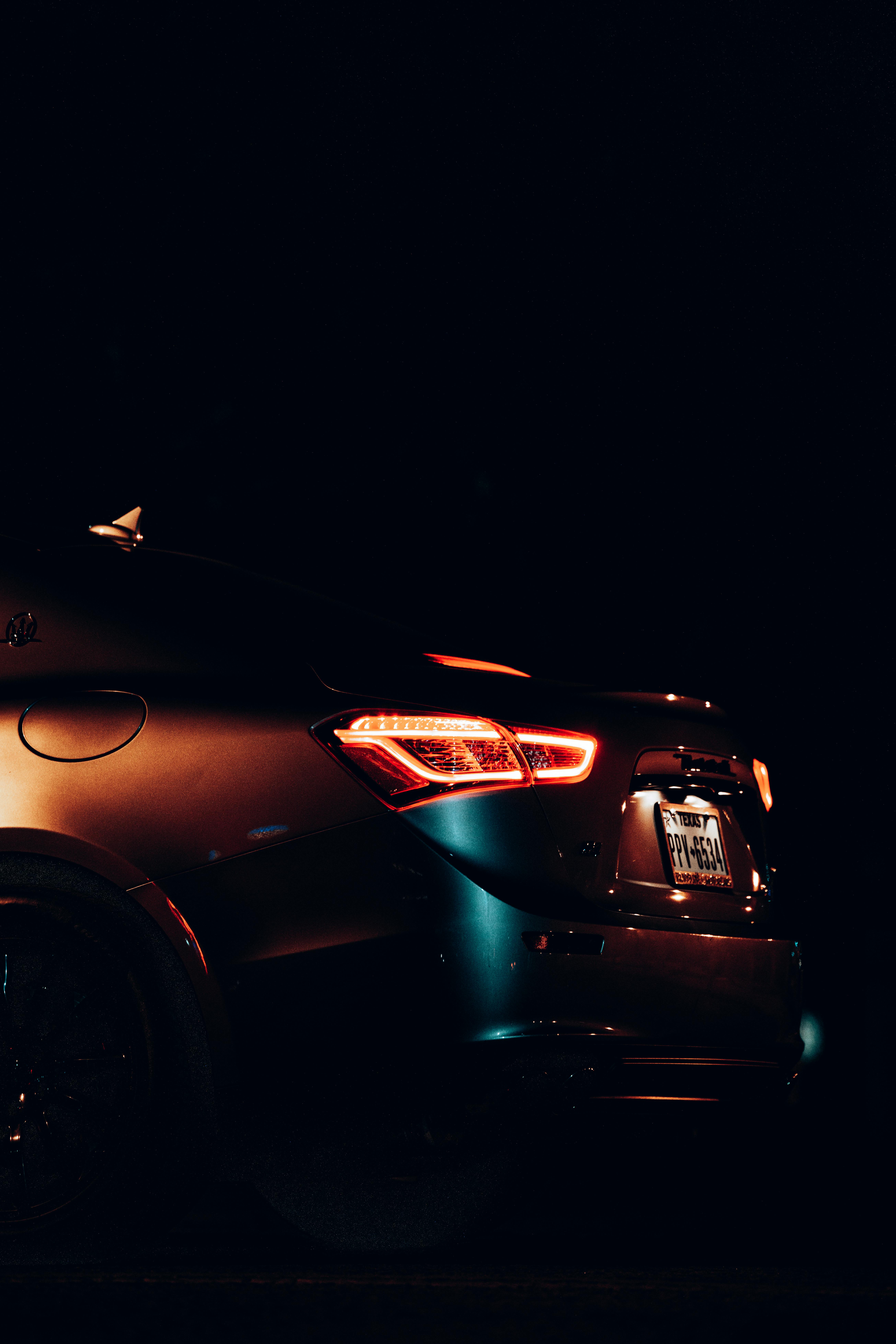 Backlight of a Sportscar in Close-up Shot · Free Stock Photo