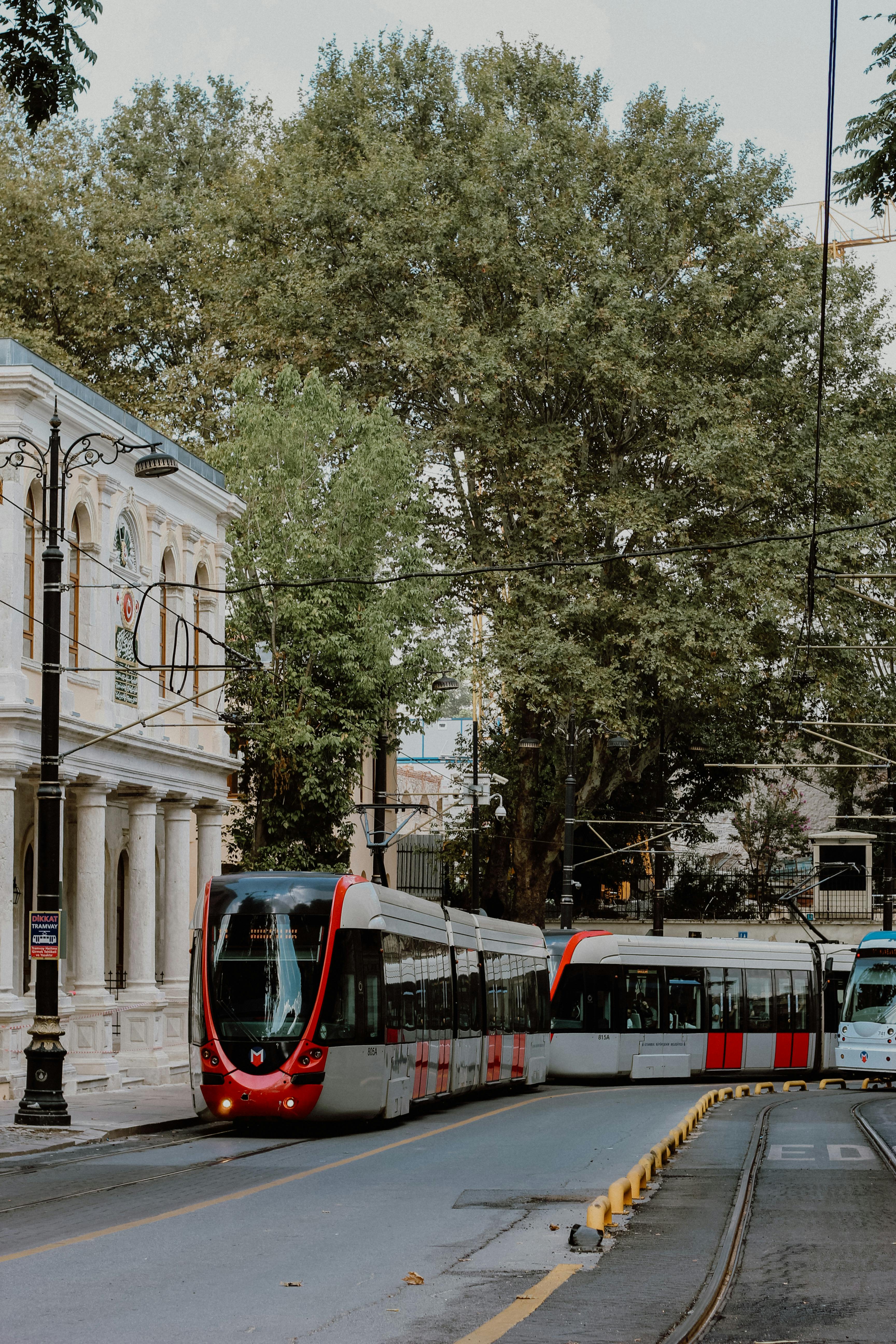 View of a Modern Tram on a Tramway in Istanbul, Turkey · Free Stock Photo