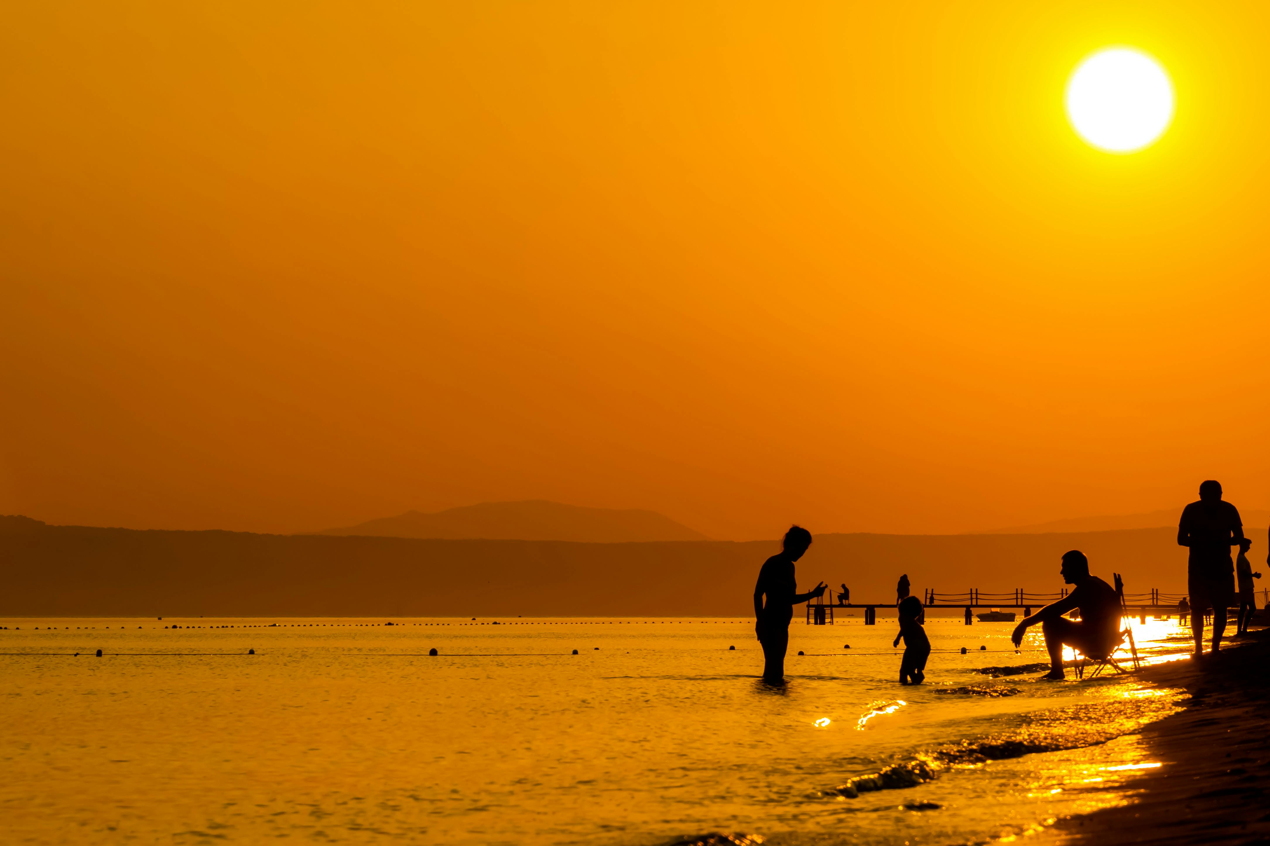 有关4k 桌面, copyspace, mac 壁紙, 剪影, 岸邊, 日落, 海滩岸边, 海濱, 海灘, 美景, 電腦桌面, 風景如畫的免费素材图片