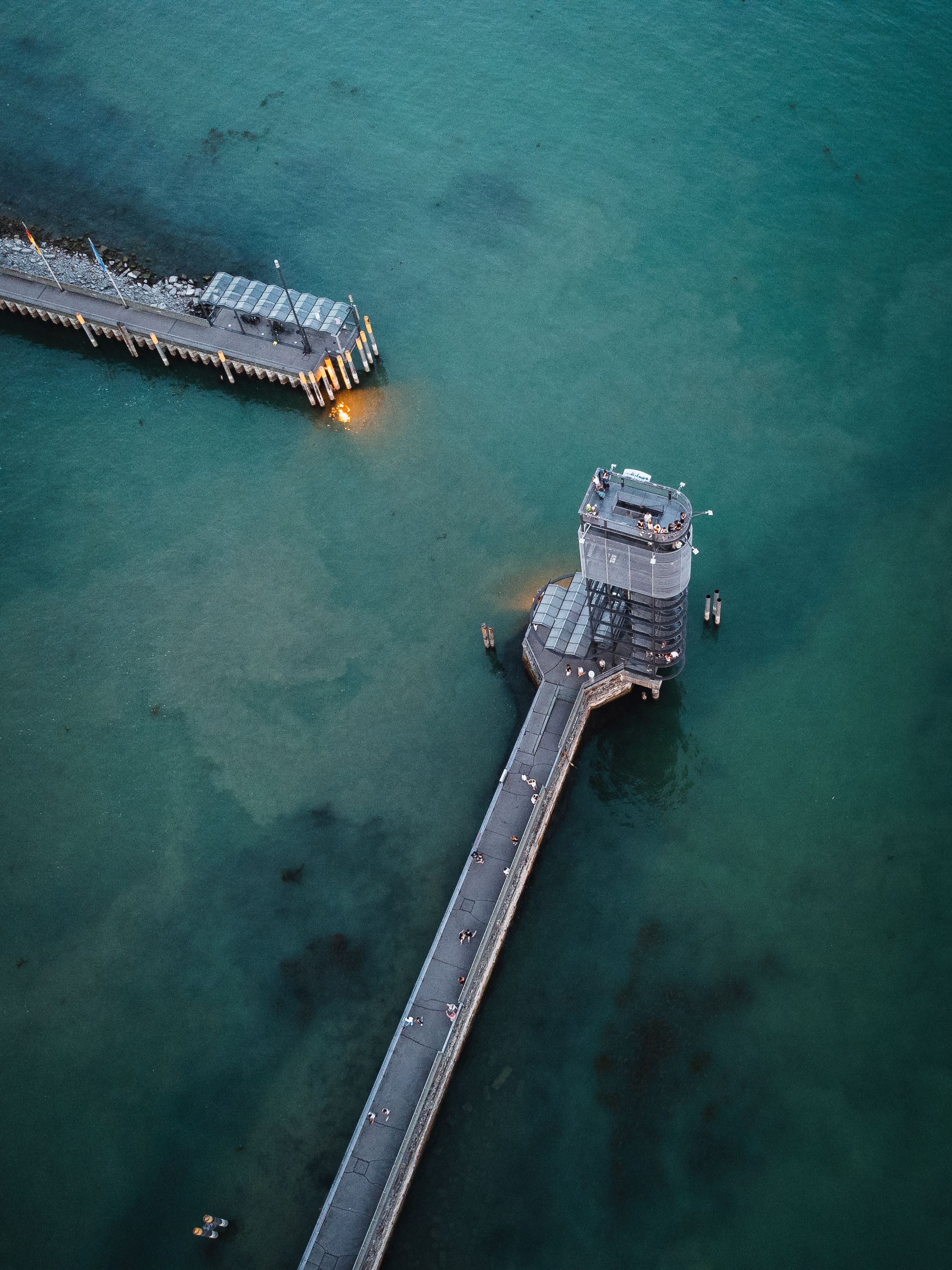 Aerial View of Concrete Dock · Free Stock Photo