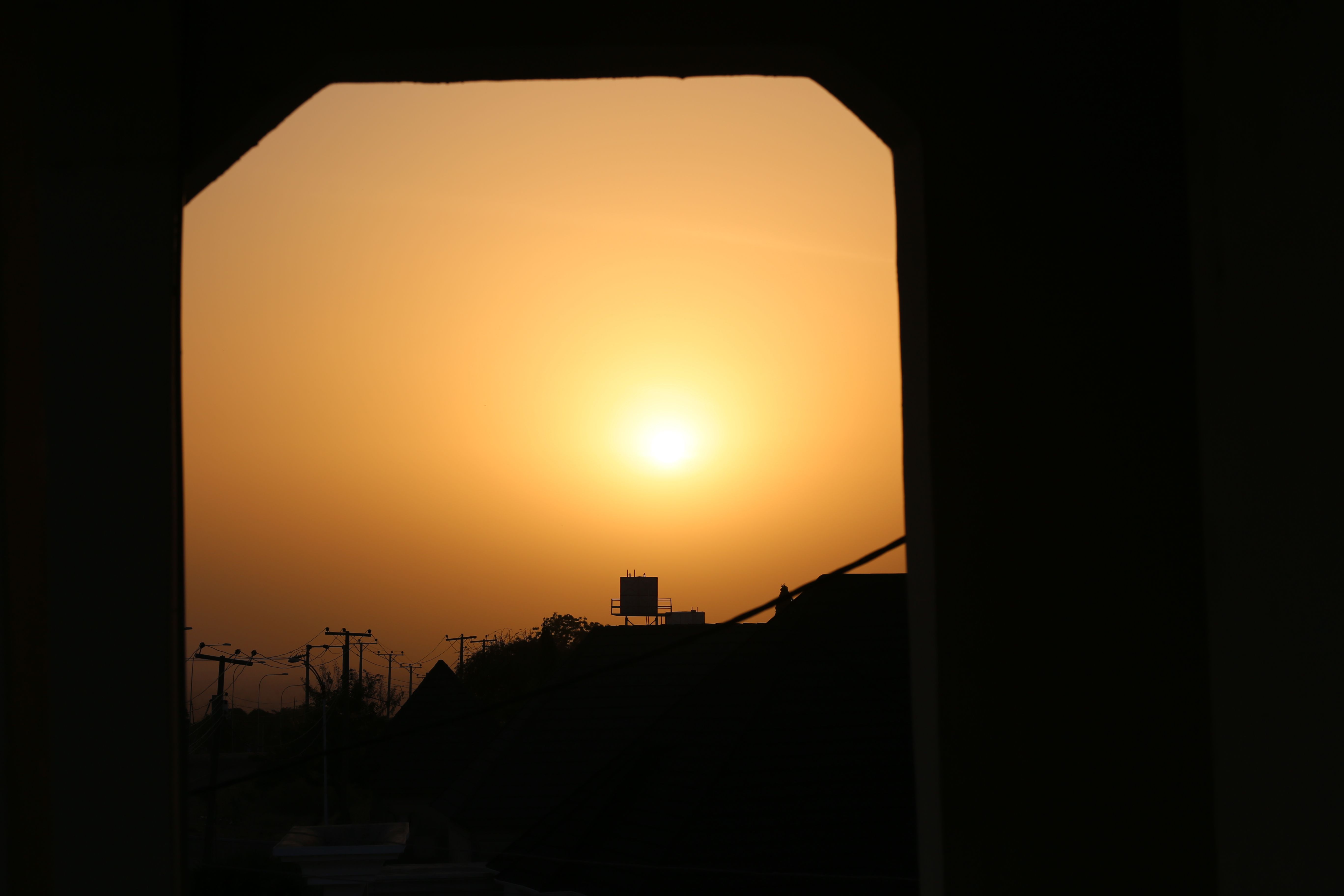 Silhouette of Electric Posts During Sunset · Free Stock Photo