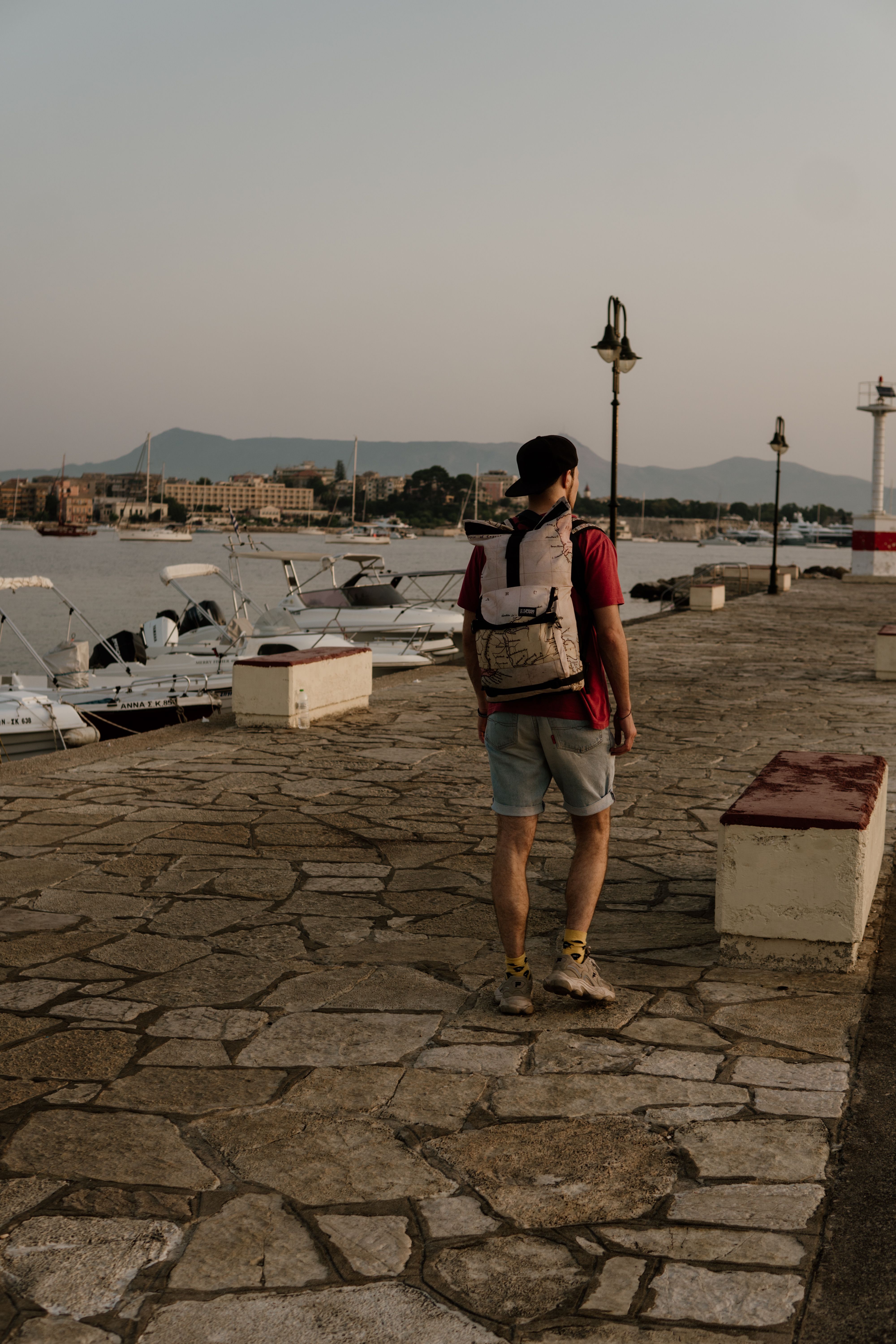 A Man Carrying a Back Pack · Free Stock Photo