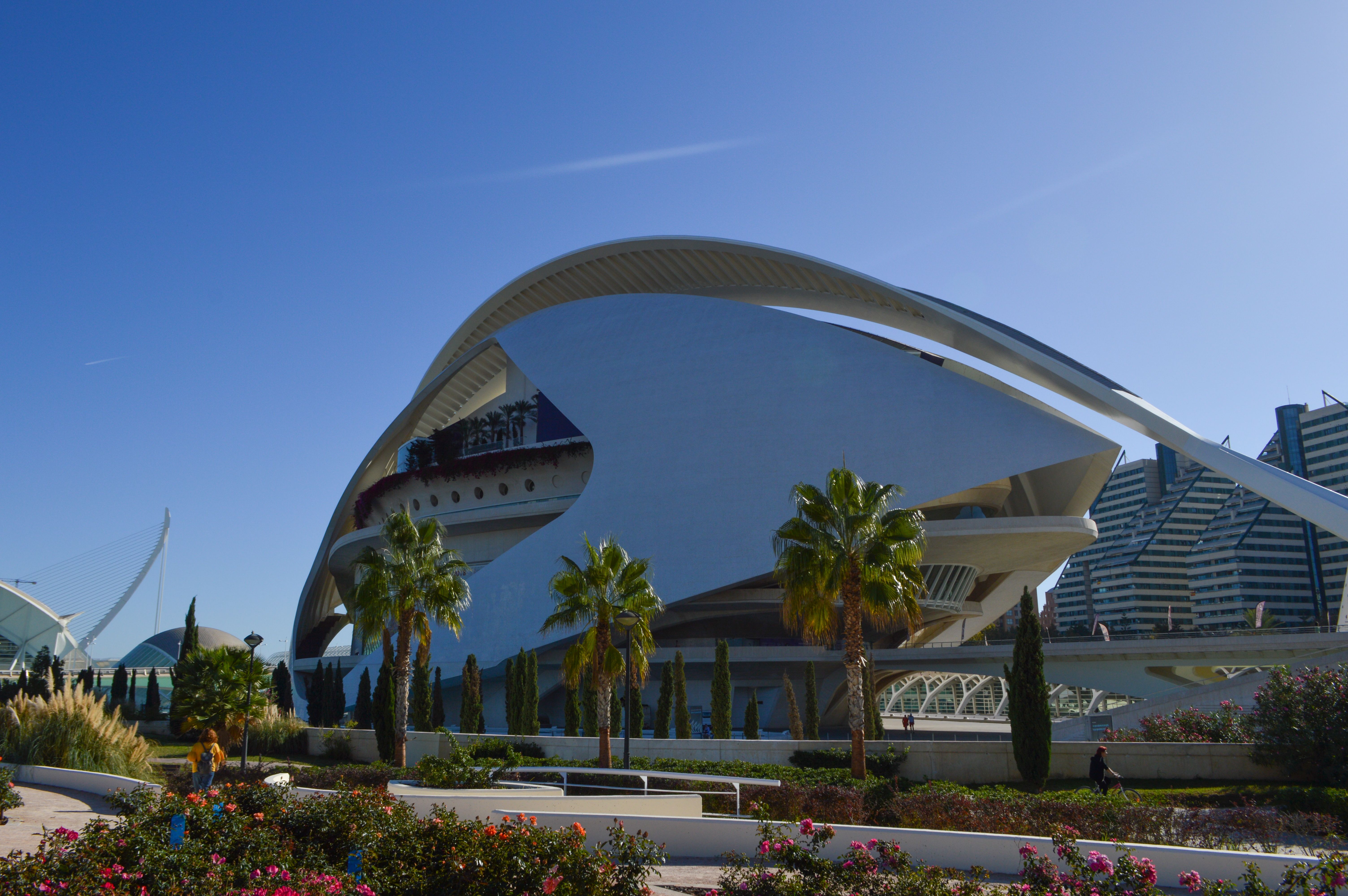 A White Modern Design Building Near the Palm Trees · Free Stock Photo