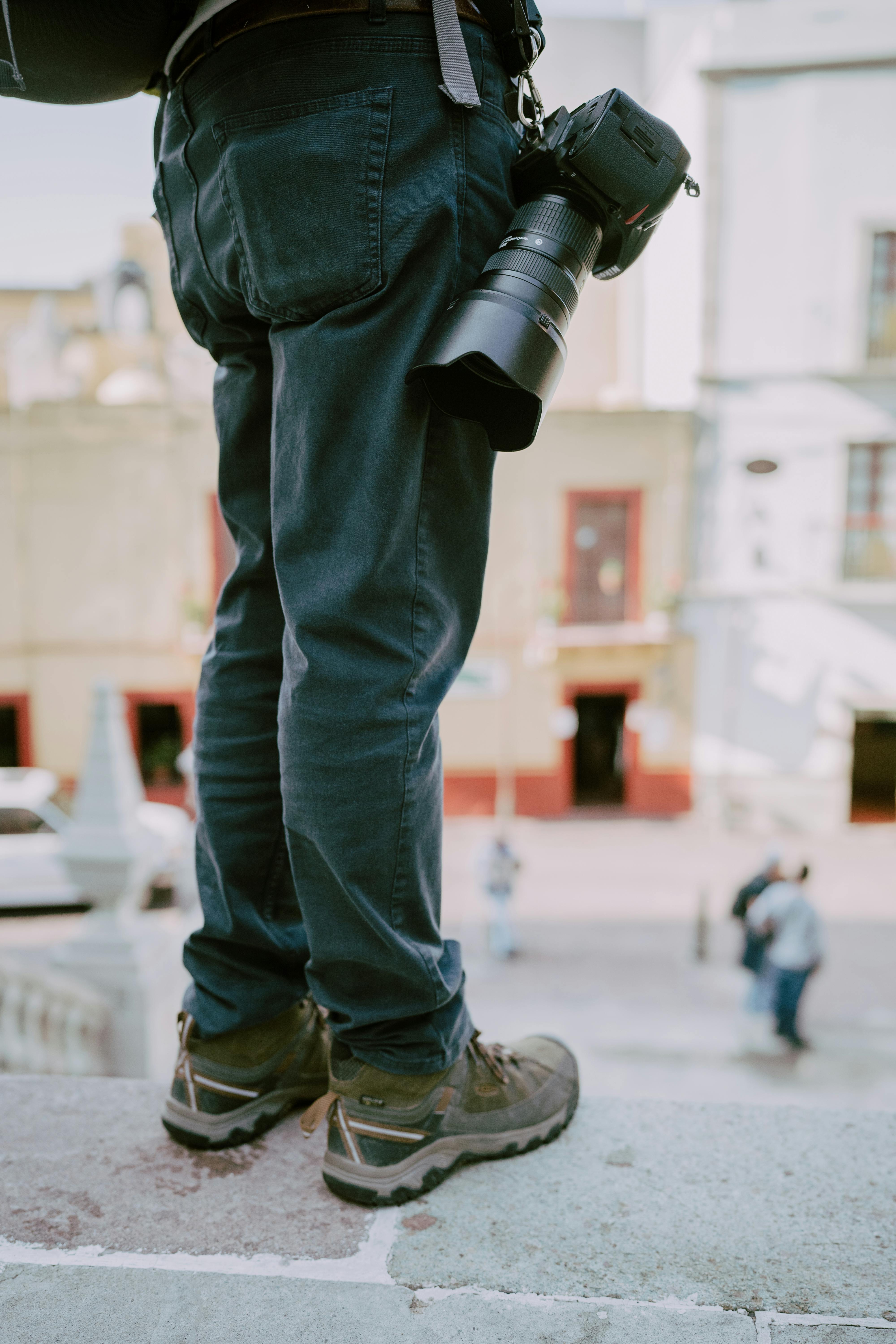 Close-Up Shot of a Denim Jeans · Free Stock Photo