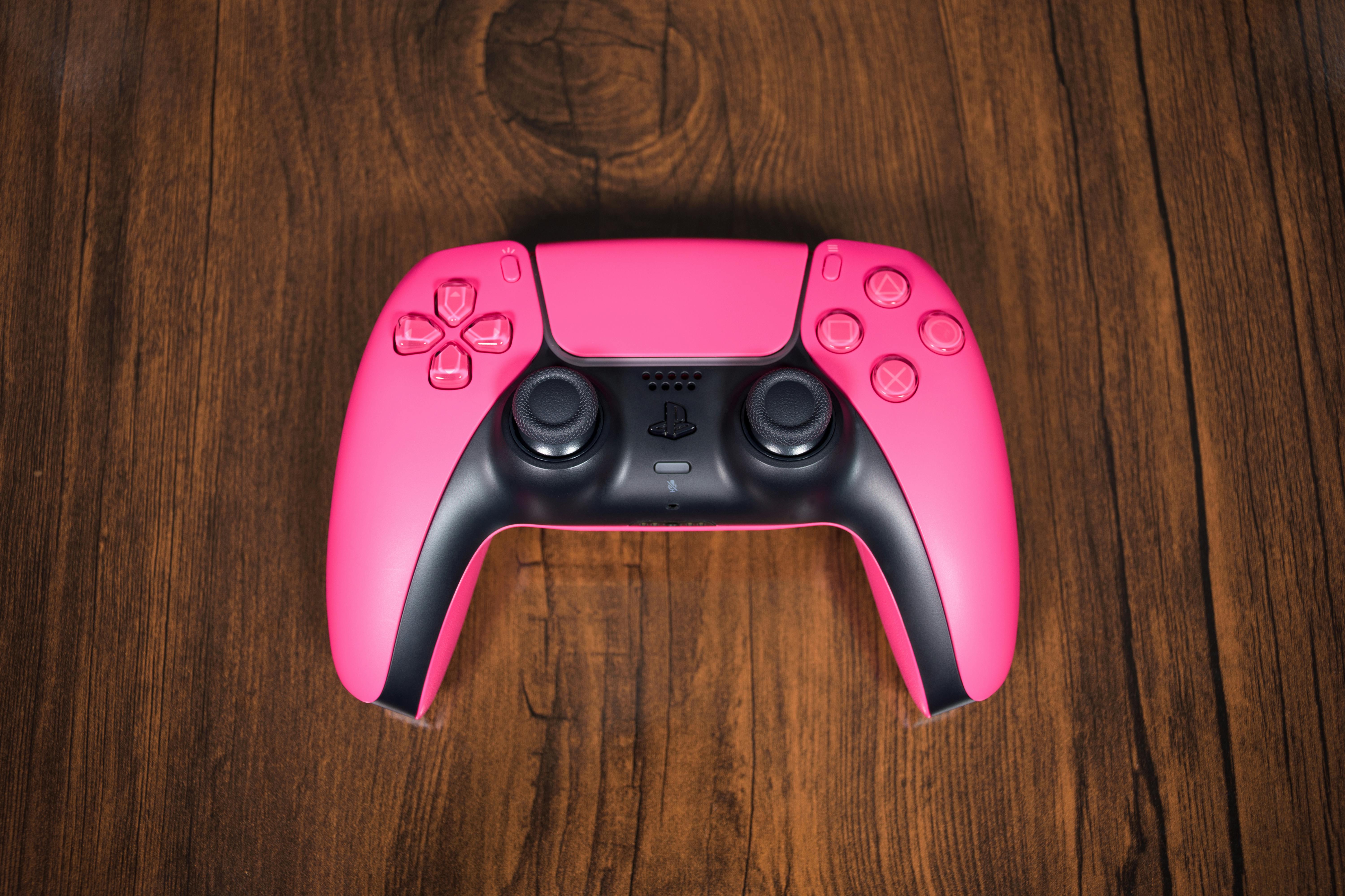 Close-Up Shot of a Pink Game Controller · Free Stock Photo