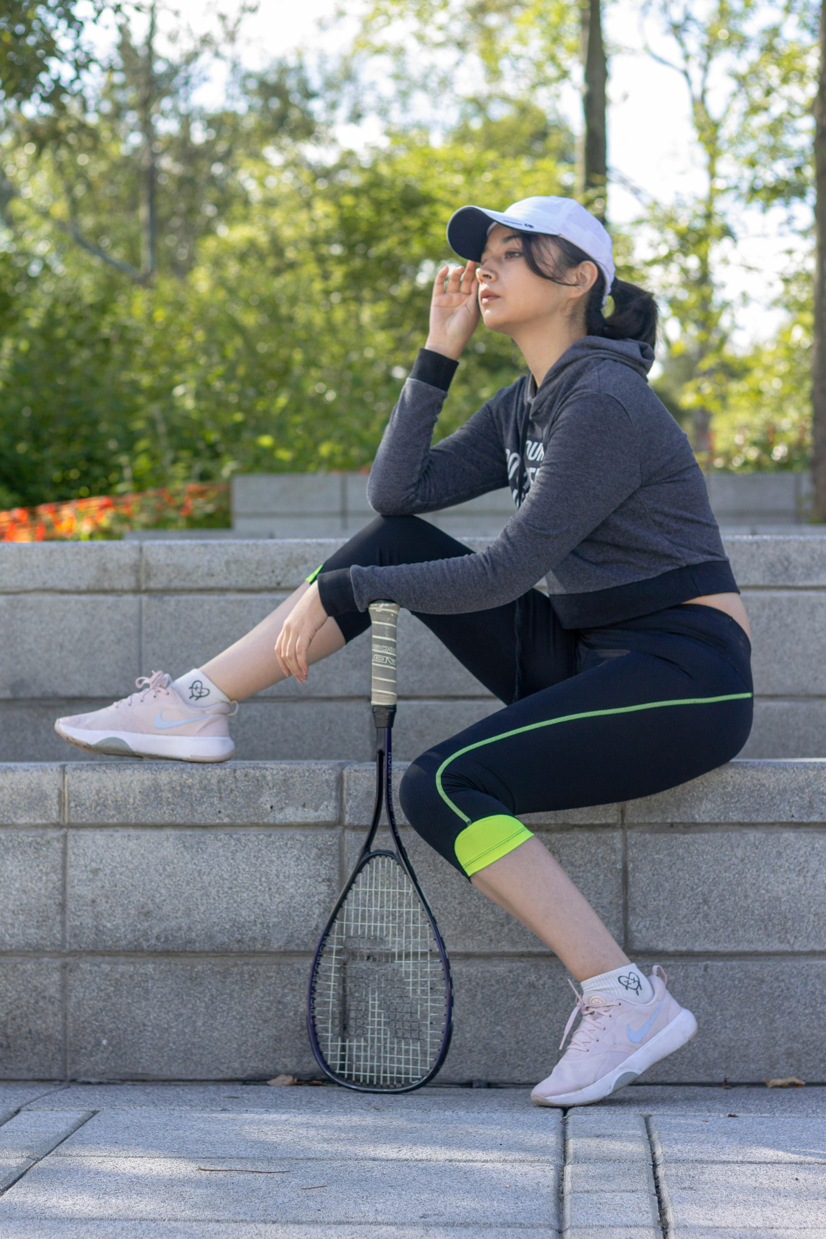 Woman with Tennis Racket · Free Stock Photo
