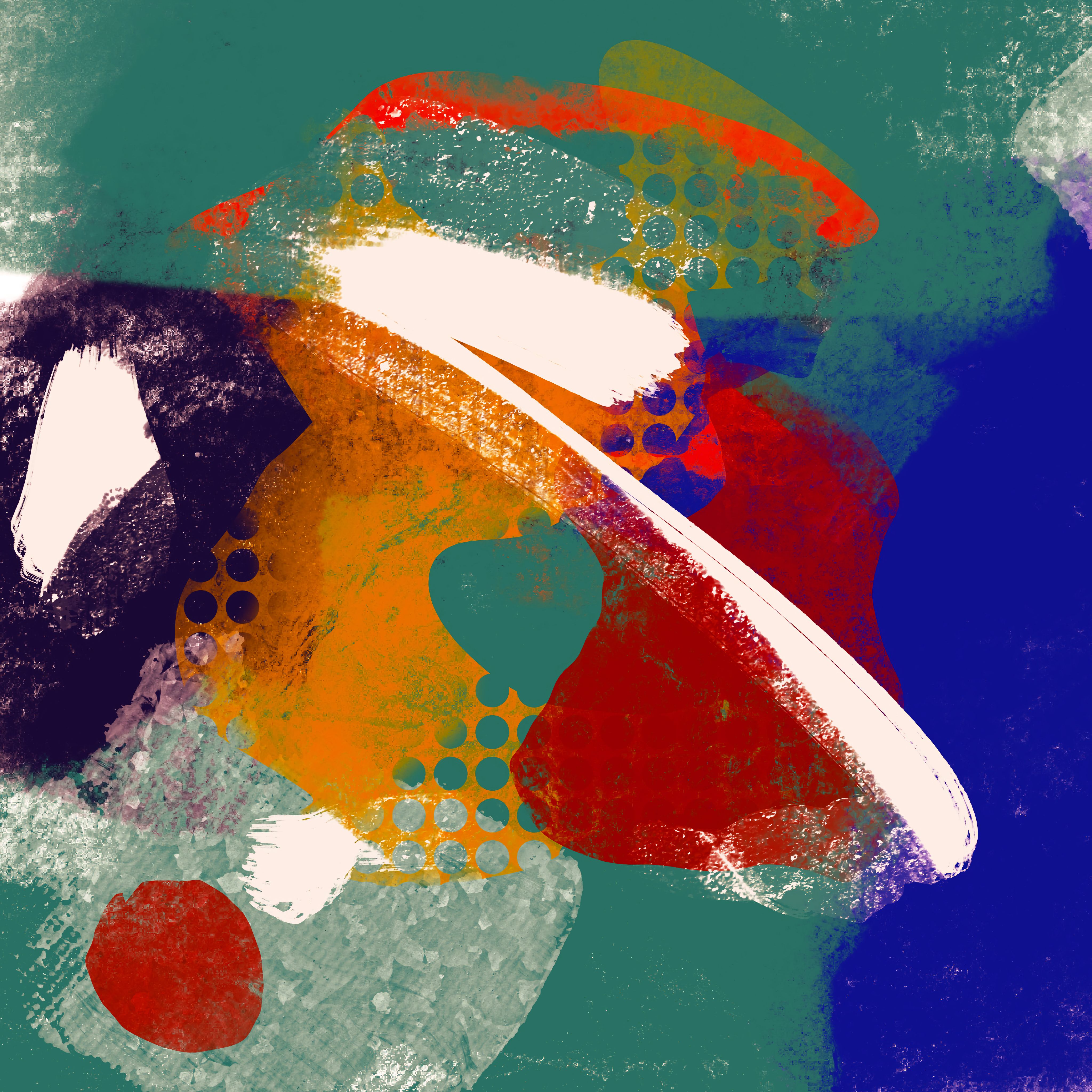 Close-up of an Abstract Painting · Free Stock Photo