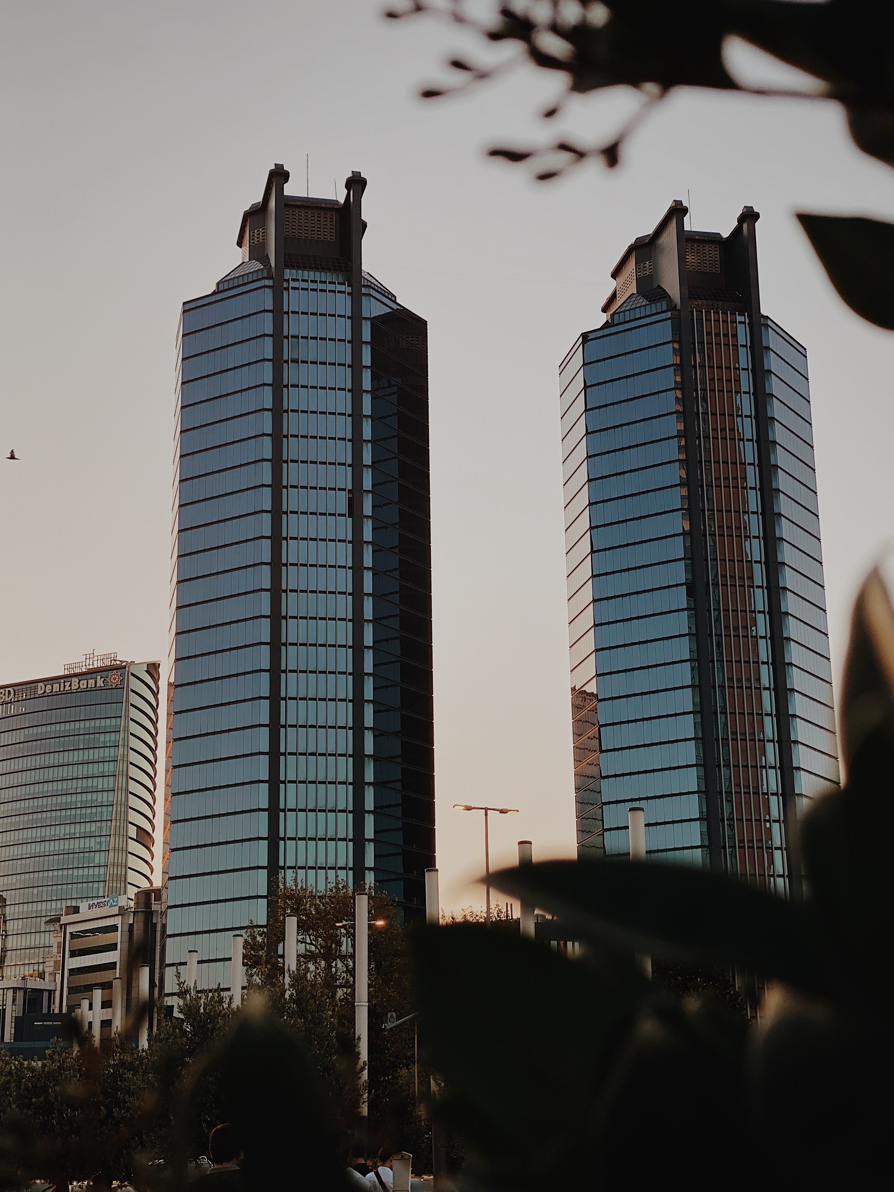 Twin Buildings with Glass Panel Windows · Free Stock Photo