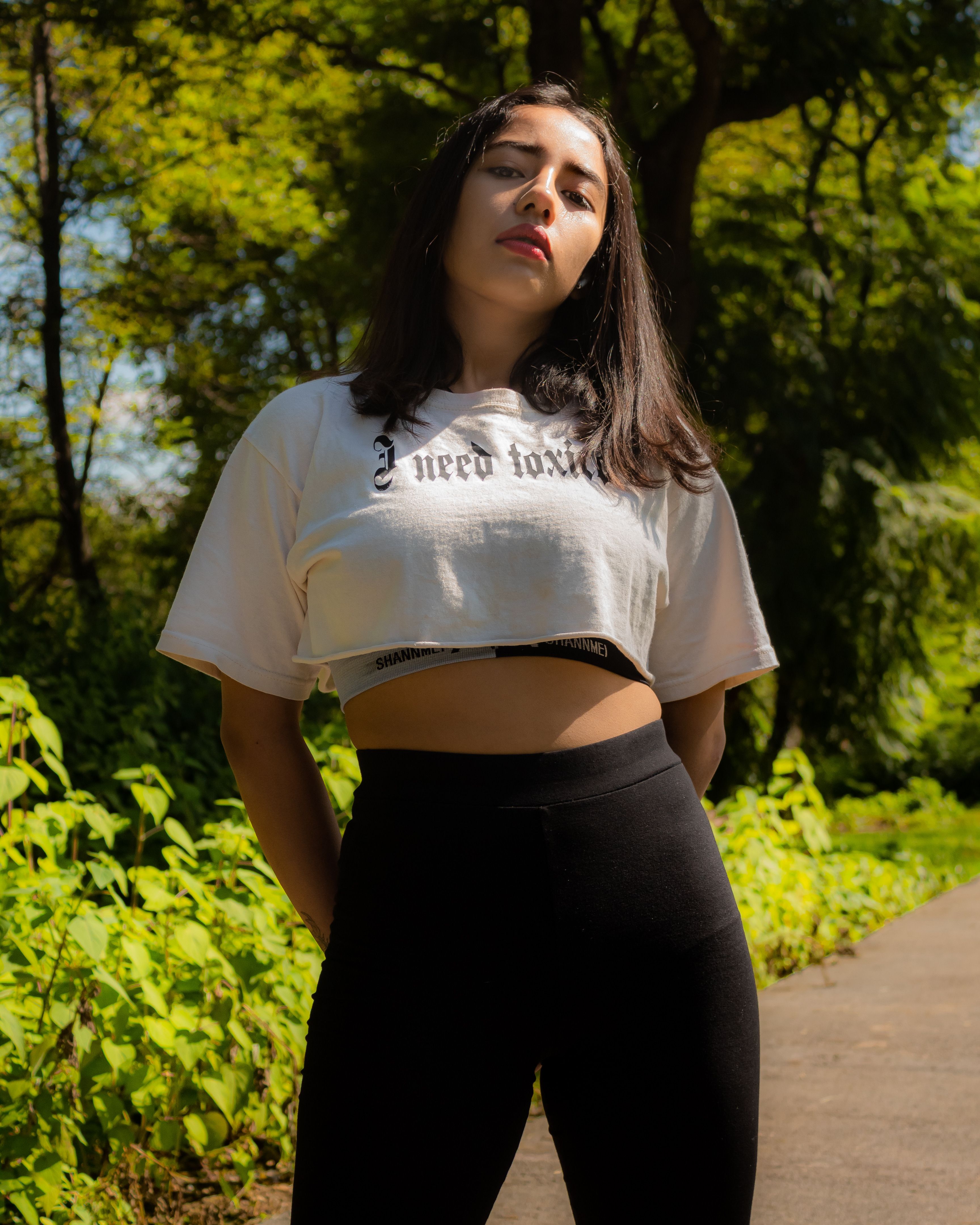 A Woman in White Crop Top · Free Stock Photo
