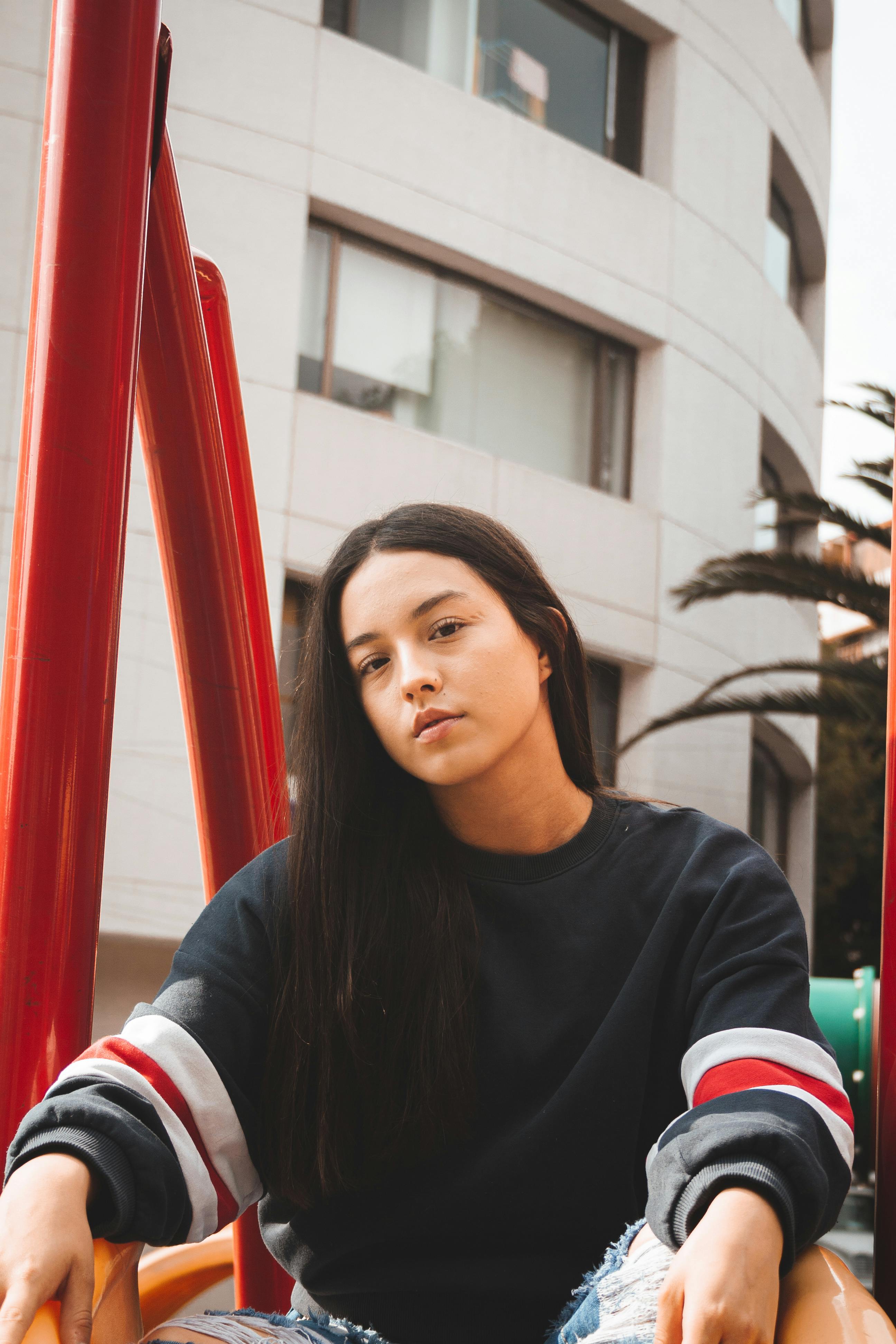 A Girl Sitting on the Cajon Box · Free Stock Photo