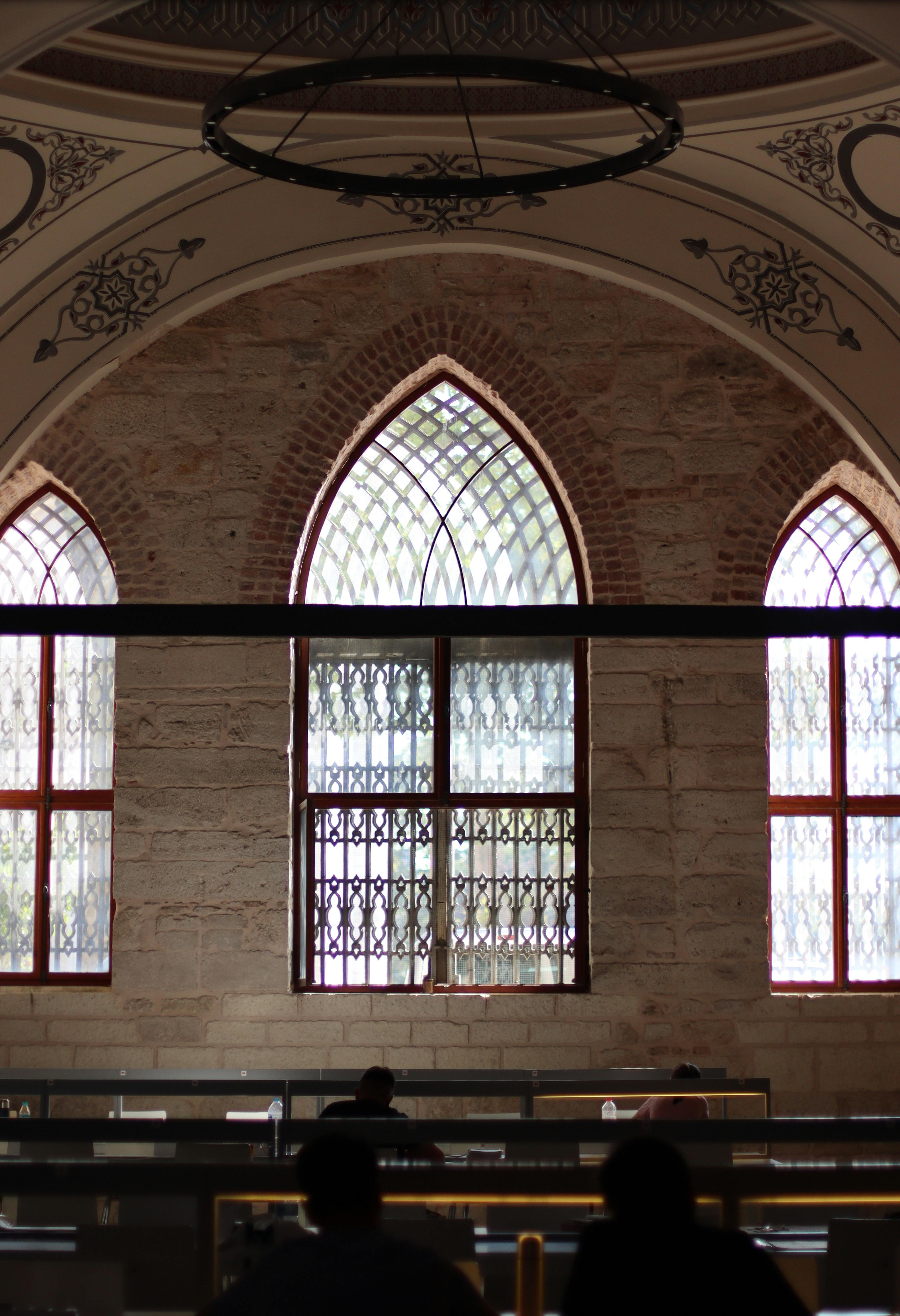 Arched Glass Window in the Church · Free Stock Photo