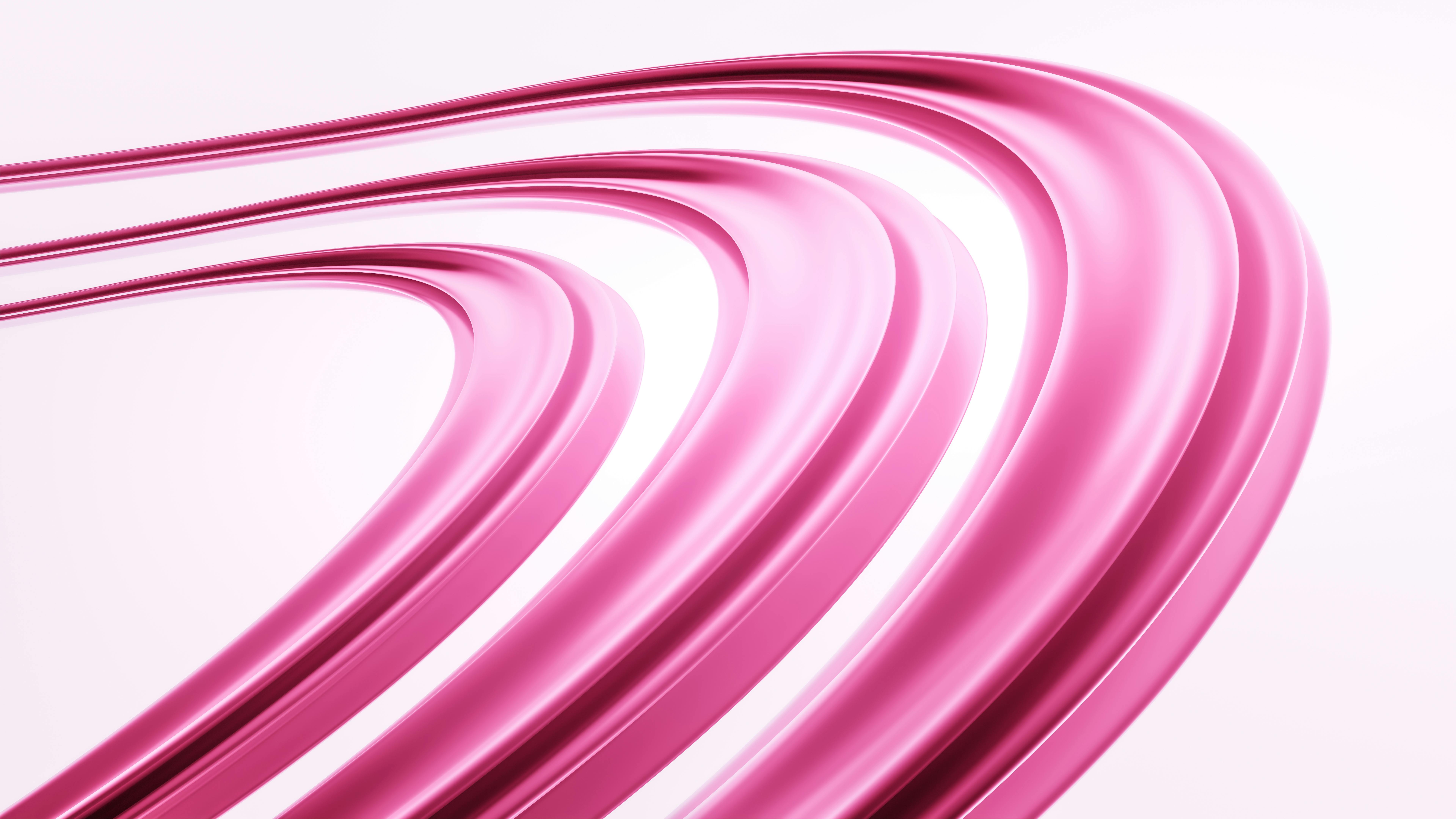 Pink Curved Lines · Free Stock Photo
