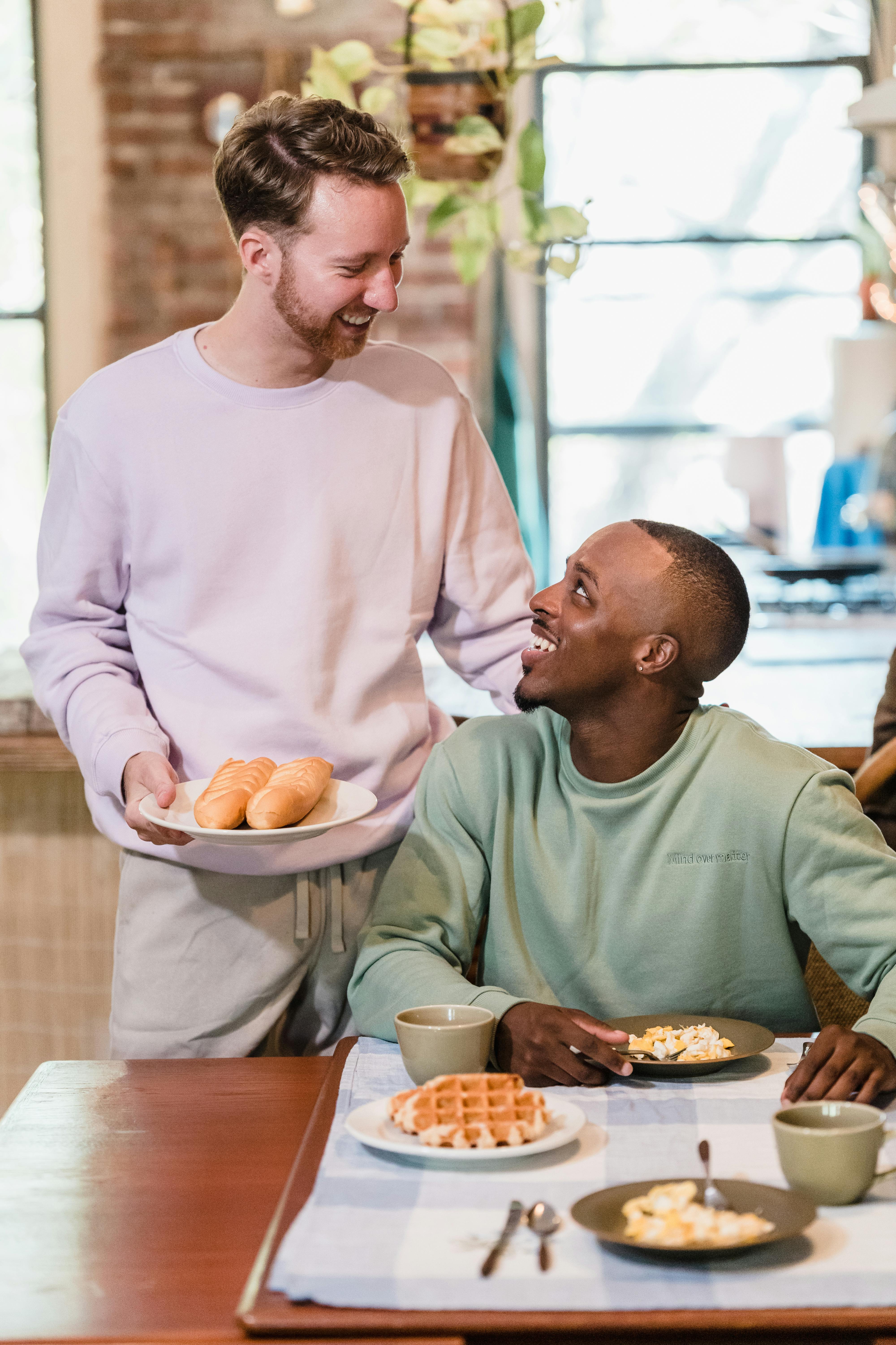 Men Eating Breakfast · Free Stock Photo