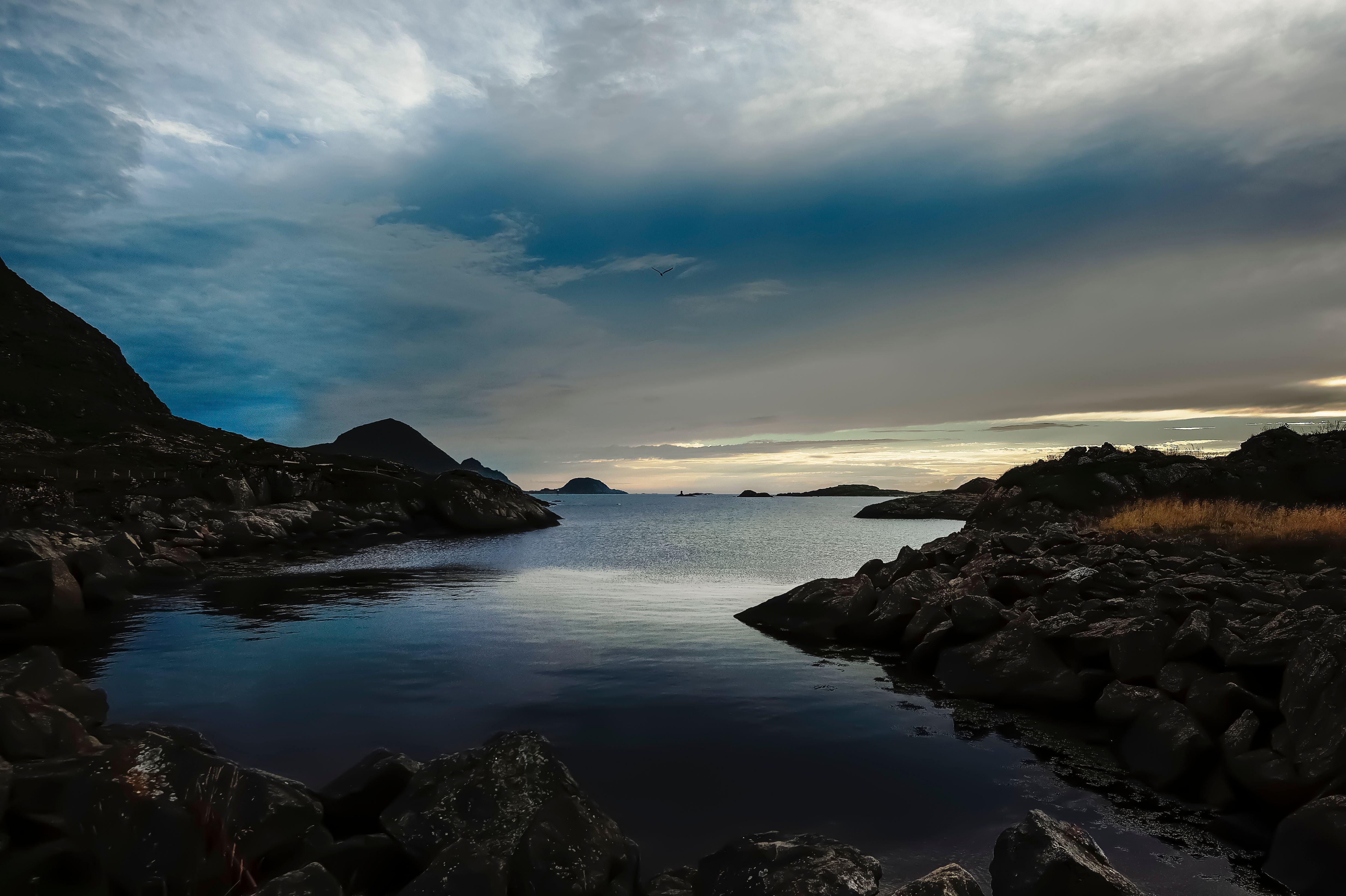 Ocean View Under the Blue Sky · Free Stock Photo
