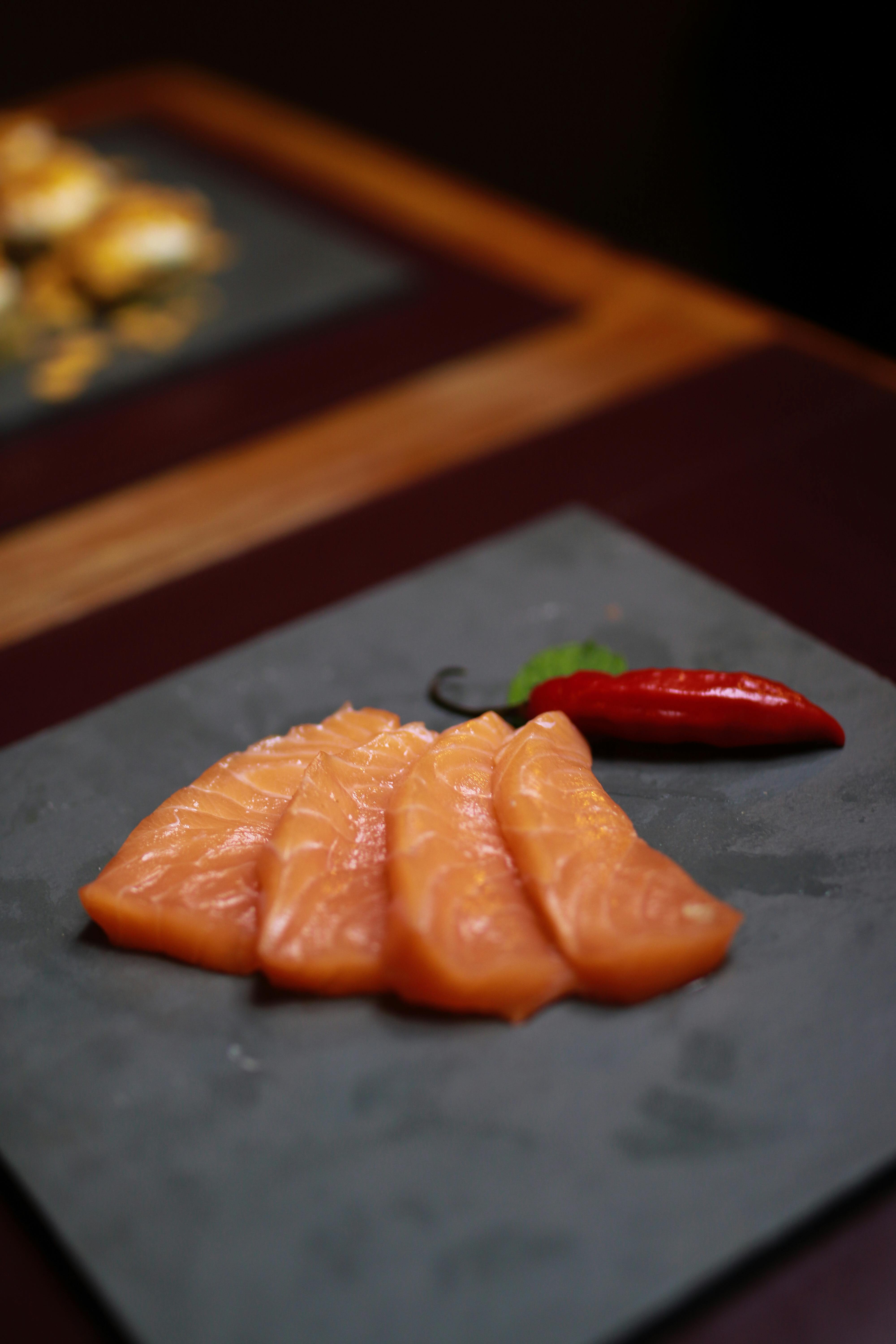 A Close-Up Shot of Delicious Sashimi on a Plate · Free Stock Photo